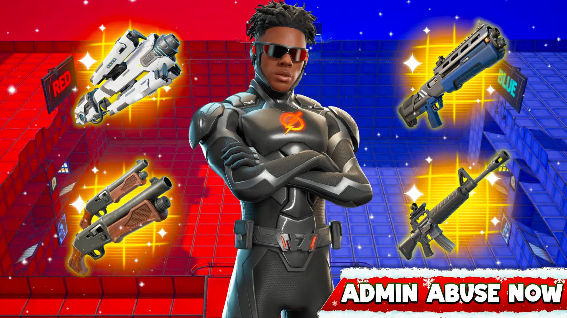 MEGA RED VS BLUE 🔴🔵COOL 7451-6177-1451 by oxyftn - Fortnite Creative ...