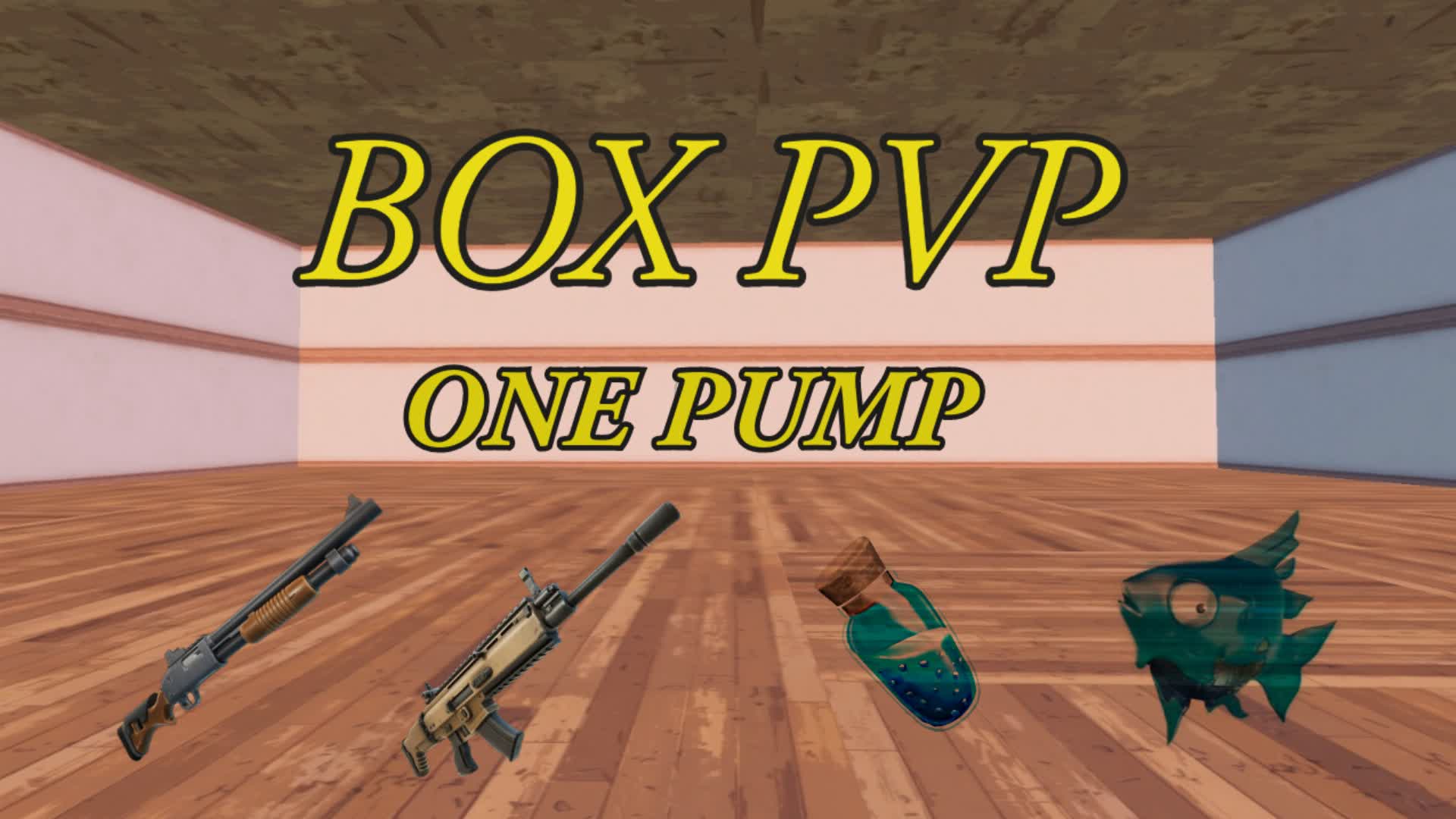 ONE PUMP BOX PVP(NEW WEAPONS) 3959-0752-3436 by jaiveer - Fortnite Creative Map Code - Fortnite.GG