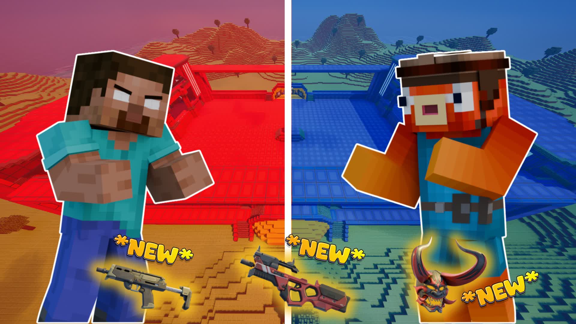 PIXELCRAFT RED vs BLUE 🔴🔵 7385-0697-6868 by belvizz - Fortnite Creative Map Code - Fortnite.GG