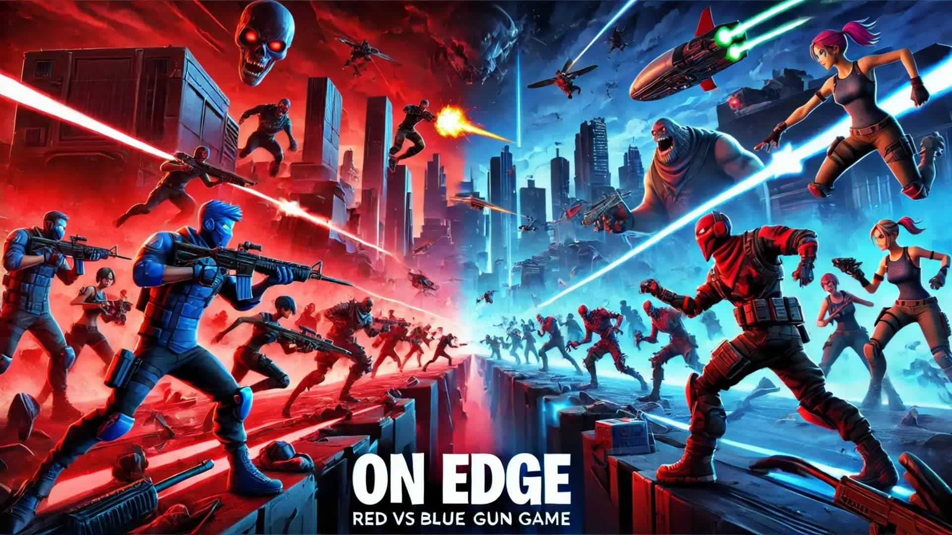 Gun Game - OnEdge - Red vs Blue 6794-4872-7837 by evilunloaded - Fortnite Creative Map Code ...