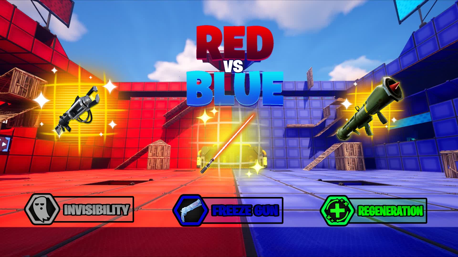 🔴Ultra Red vs Blue🔵 0125-3907-4981 by clarvs - Fortnite Creative Map ...