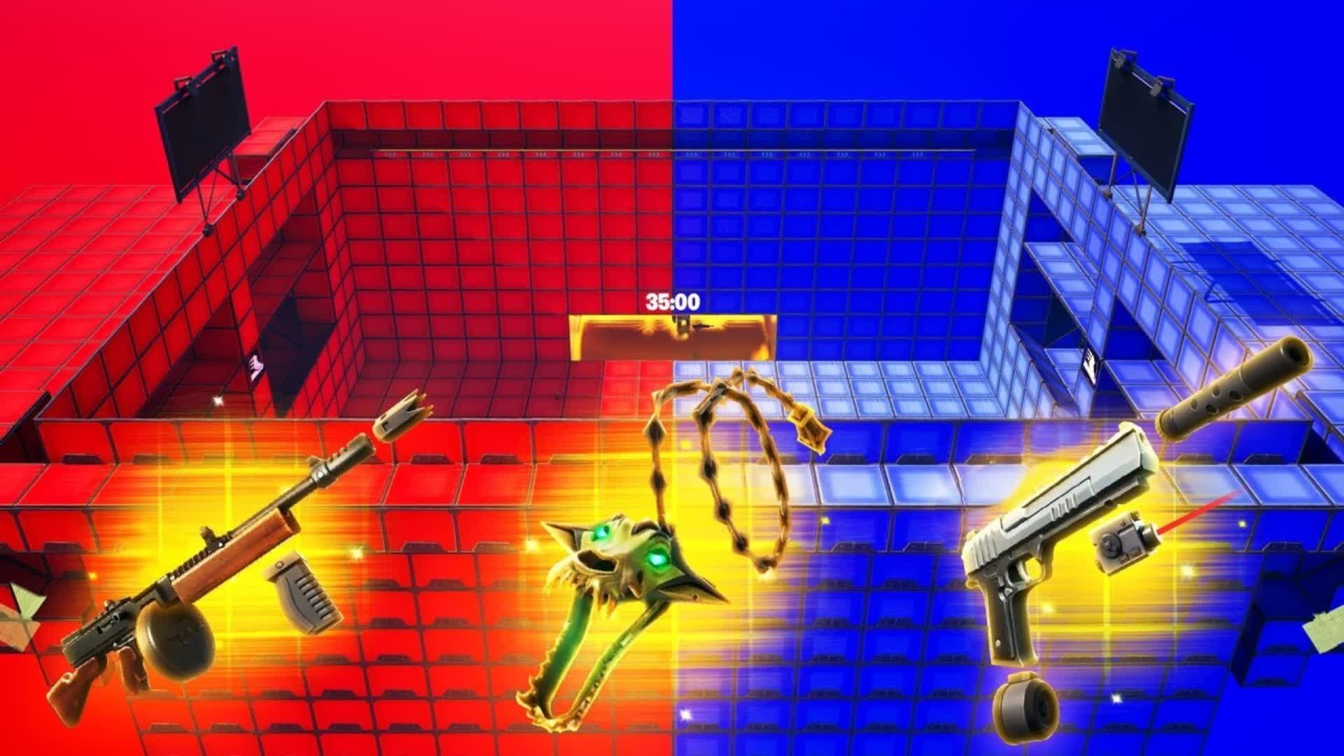 MYTHIC RED VS BLUE🔴🔵 7771-6277-6705 by cg.studios - Fortnite Creative ...