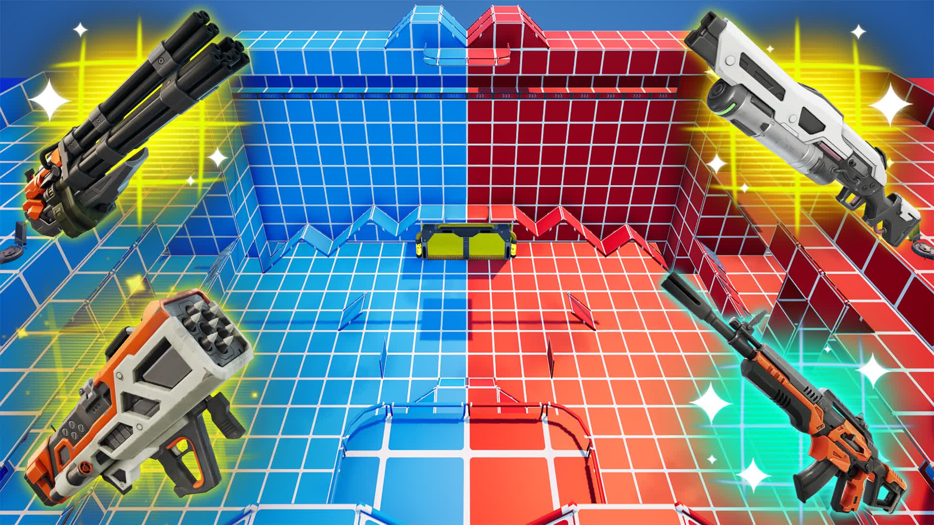 RED VS BLUE🔴🔵 ULTRA BRAINROT🧠 7297-6543-3030 by barikfn - Fortnite