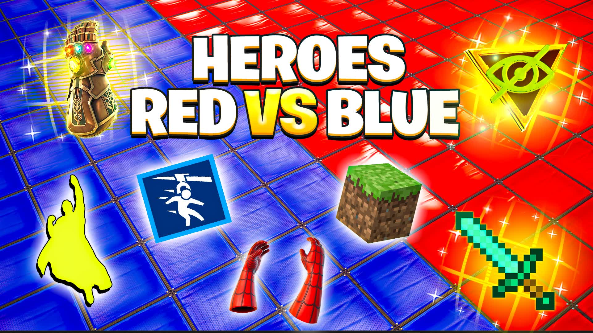 🦸‍♂️ CRAZYY RED VS BLUE HEROES 3119-1128-3371 by denex - Fortnite ...