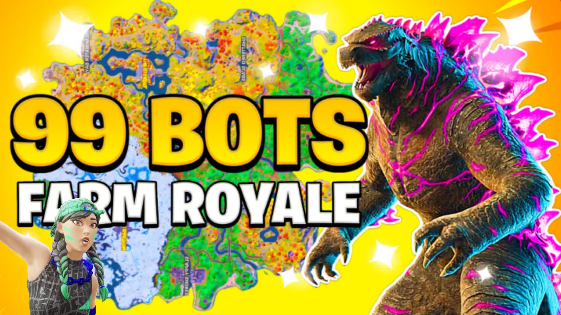 99 BOT ROYALE VS 6 PLAYERS 3446-5772-8119 by augusbot - Fortnite ...