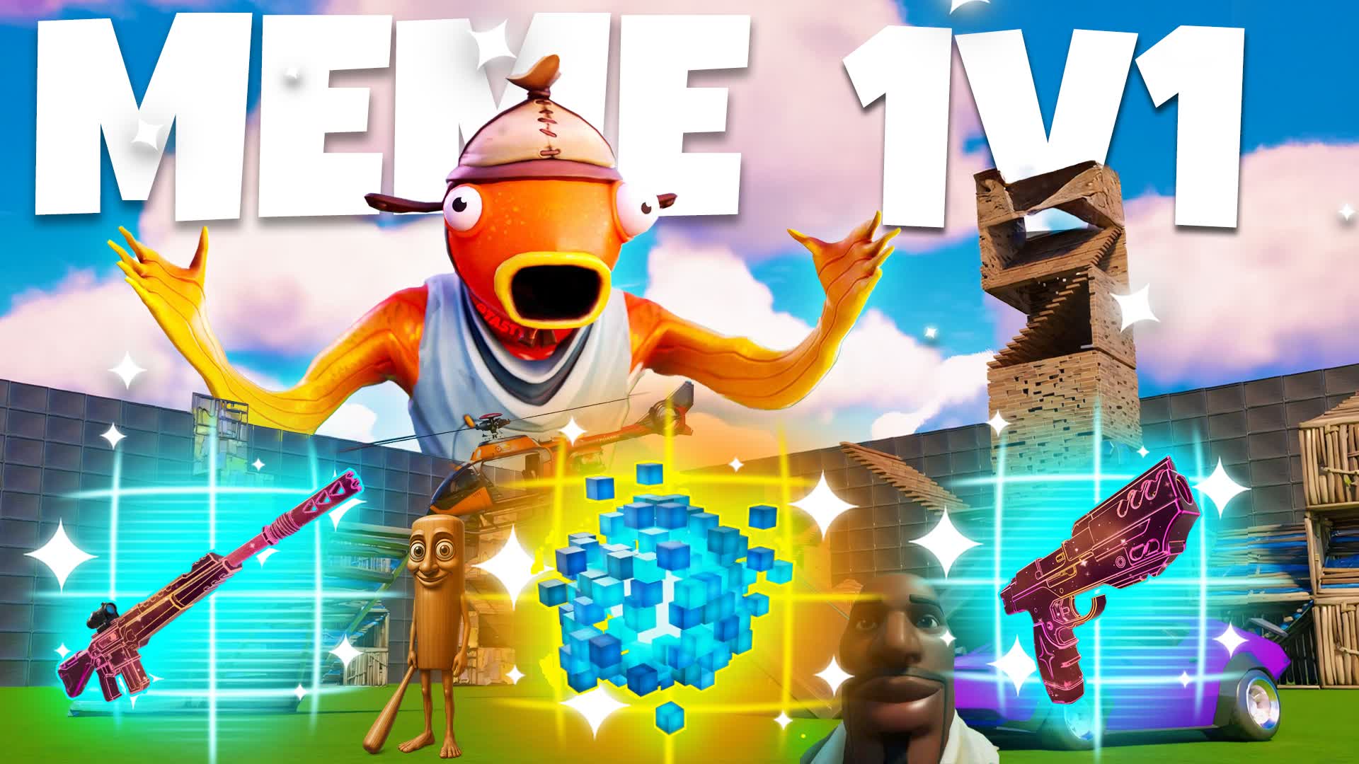 🌟MEGA MEME 1V1🔫WITH EVERY GUN 4320-0709-4961 by vojteme - Fortnite Creative Map Code - Fortnite.GG