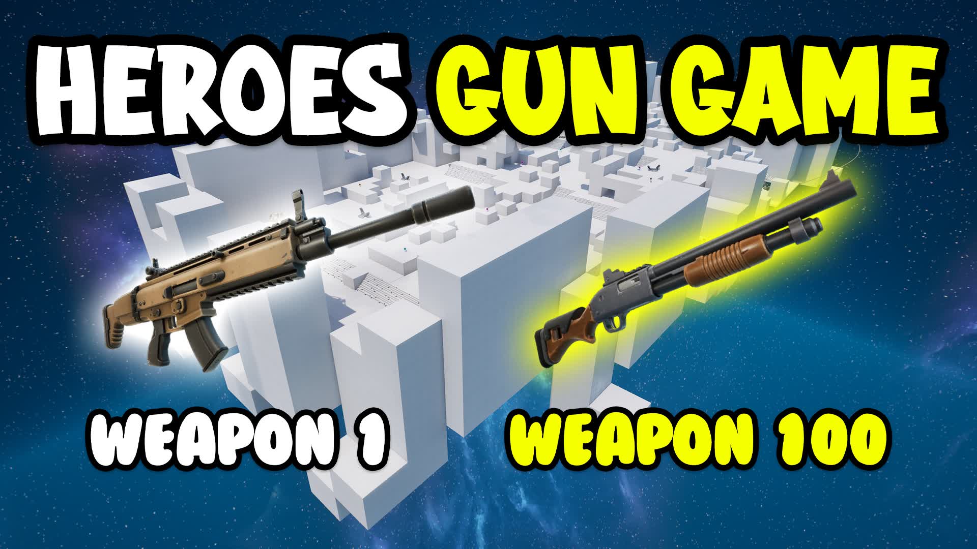 🦸 HEROES - CH5 WEAPONS Gun Game 🔫 4131-1571-3812 by digitag - Fortnite ...