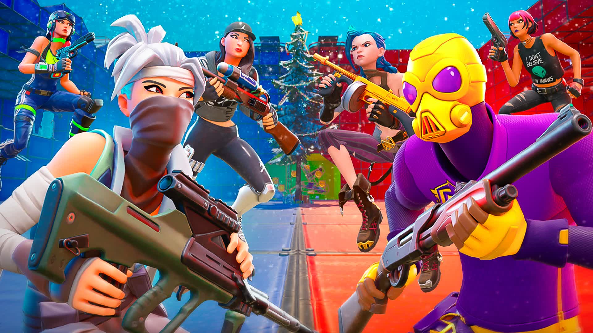 🎄CHRISTMAS RED VS BLUE 8579-2895-3725 by snp13 - Fortnite Creative Map ...