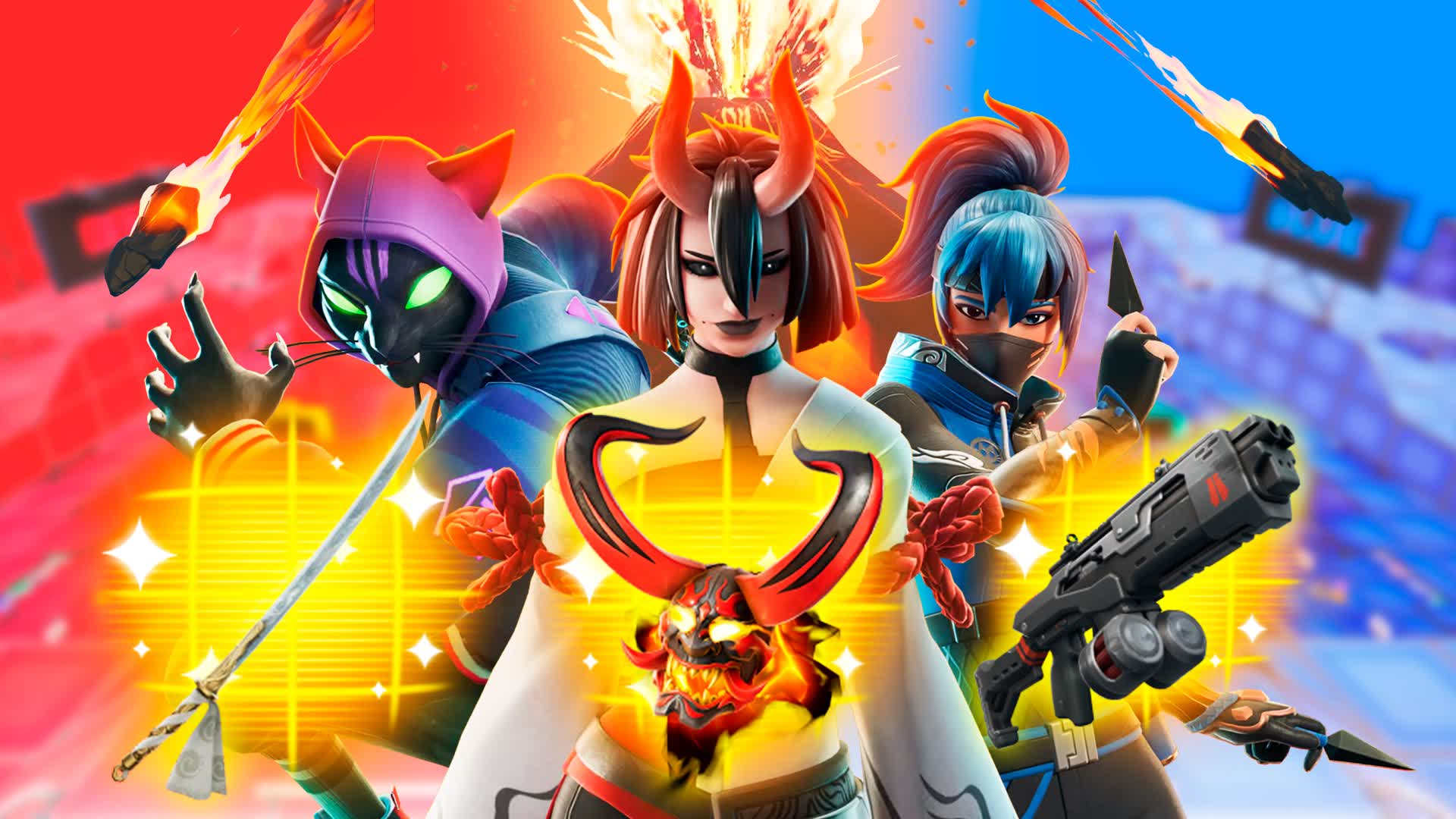 VOLCANO RED VS BLUE 🔴🔵 9112-3683-8005 by tyrux7 - Fortnite Creative Map ...