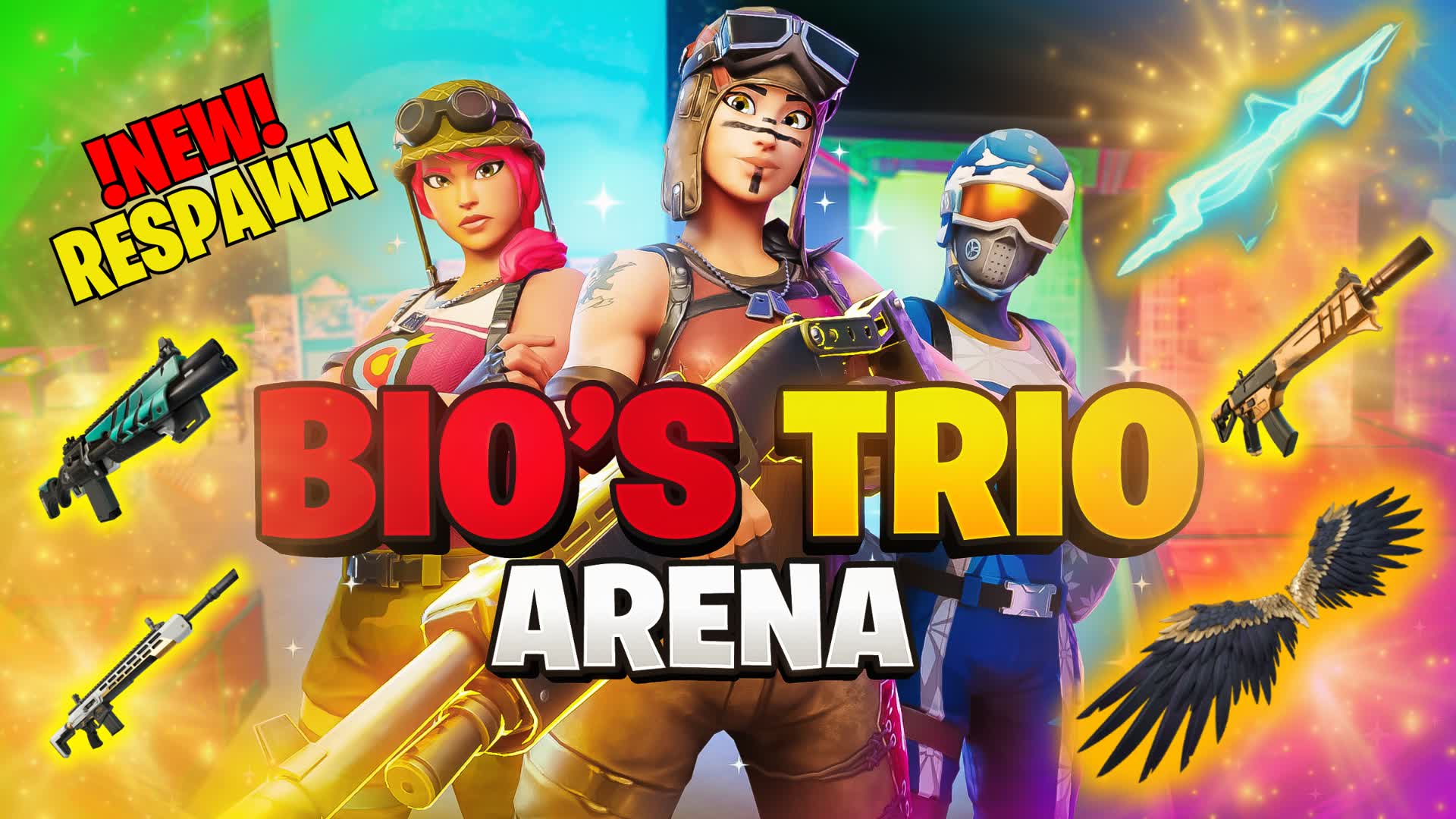 💖Bio's TRIO - Zone Wars🌀 4059-2791-0712 من ابتكار bio - Fortnite
