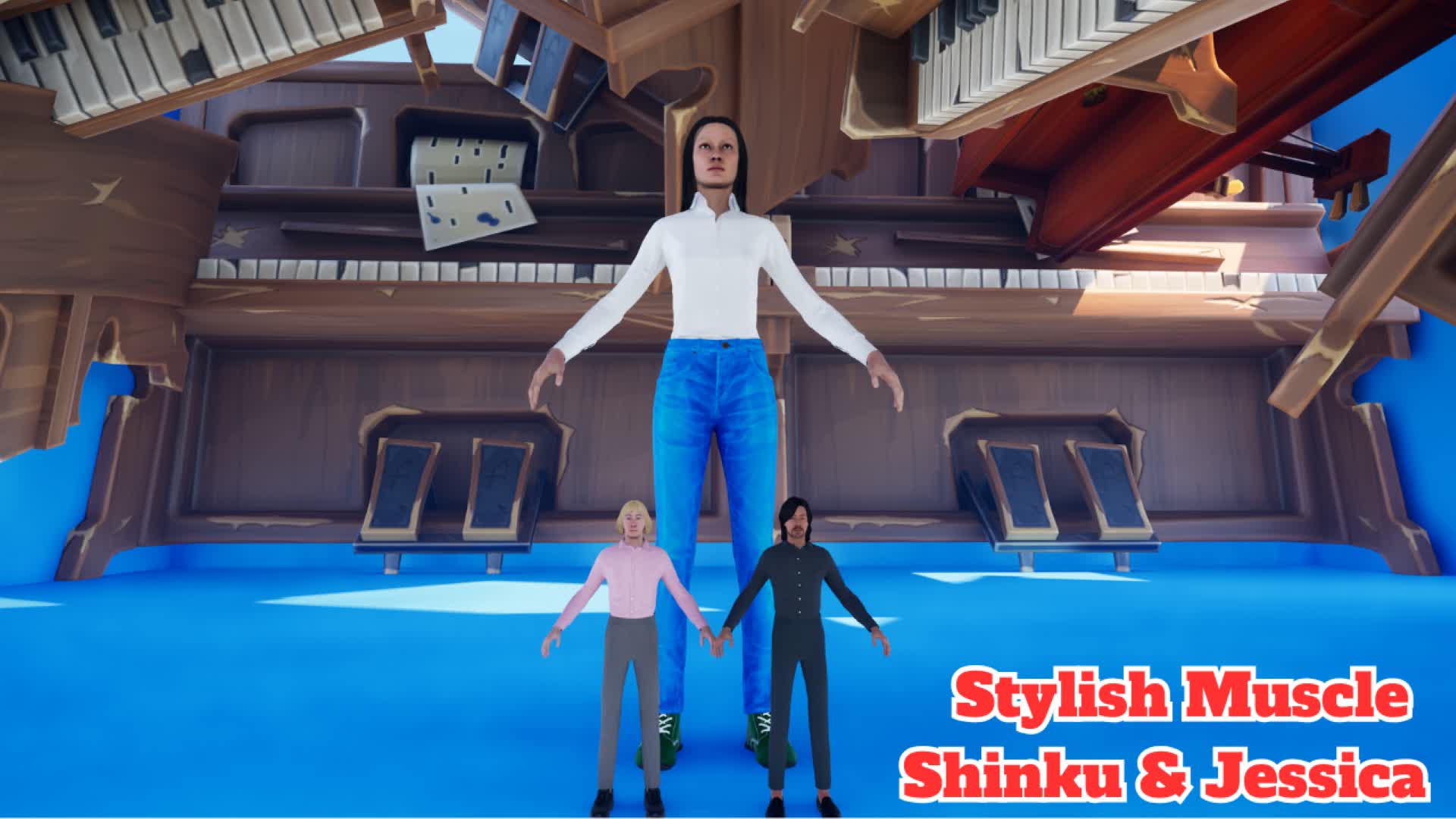 Stylish Muscle Shinku & Jessica 4663-5559-5604 par yusuken - Fortnite