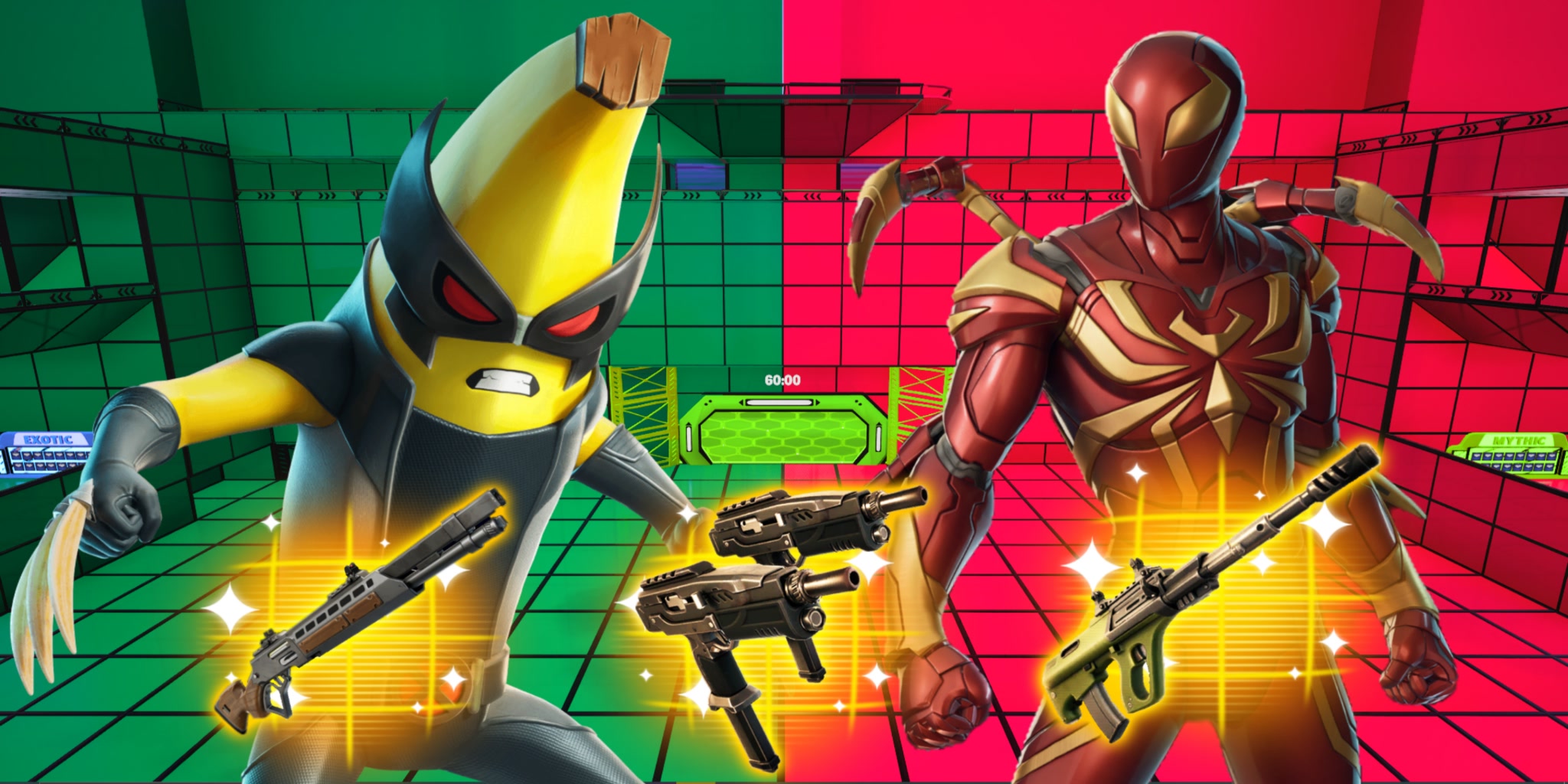 RED VS BLUE HEROES 🟢🔴 0451-7936-2816 by govi - Fortnite Creative Map ...