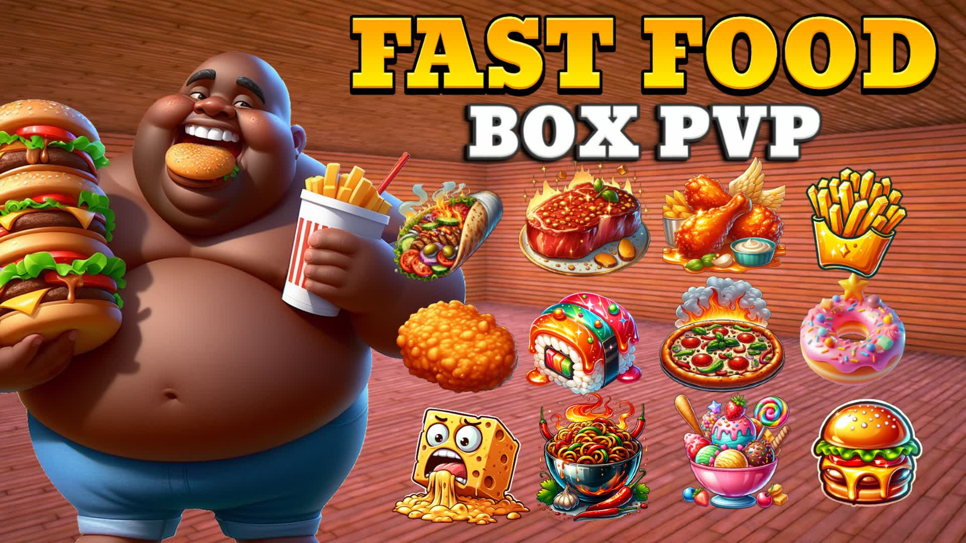 🍕FAST FOOD BOX PVP📦 9034-6506-9162 من ابتكار shurkyfn - Fortnite