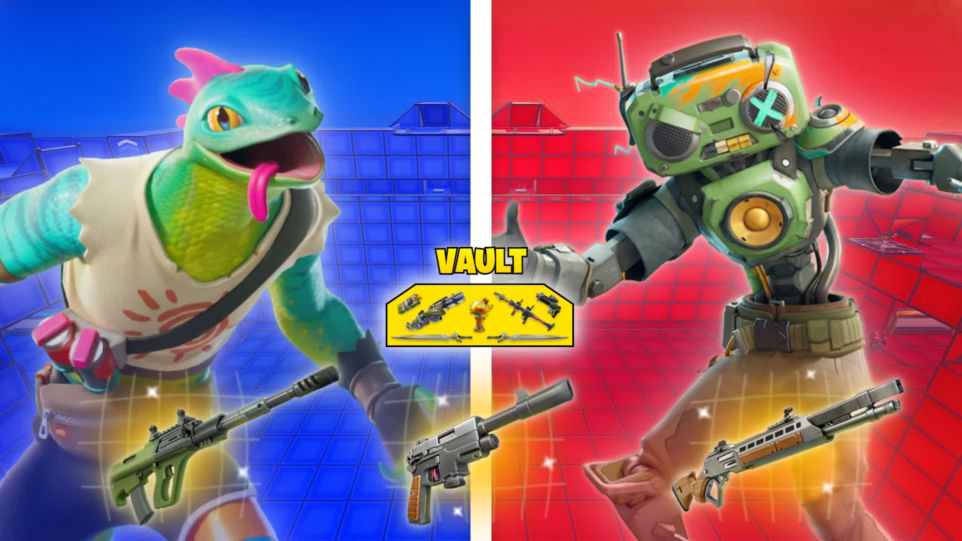 MEGA RED VS BLUE HERO 🔴🔵 4155-4942-6280 by rockygift2 - Fortnite ...