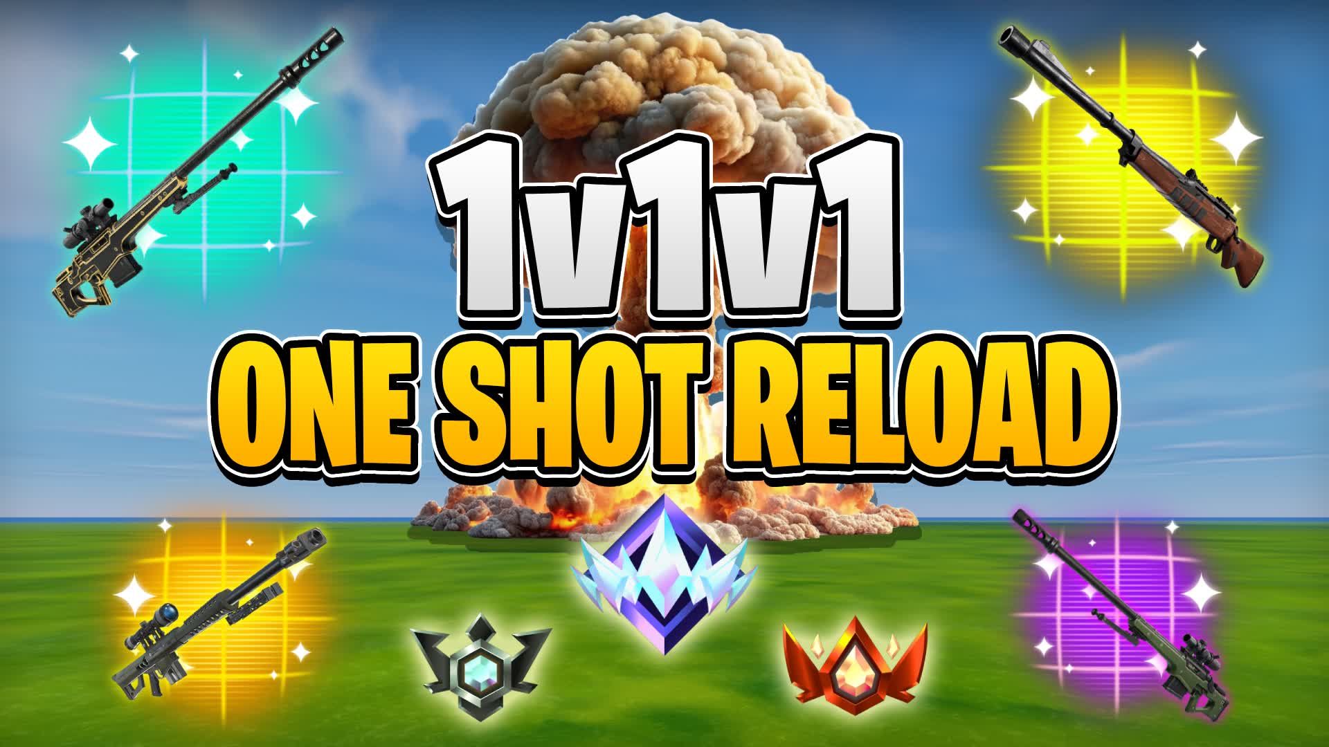 1V1V1 SUPER ONE SHOT RANKED RELOAD 9278-3303-3197 by engn - Fortnite