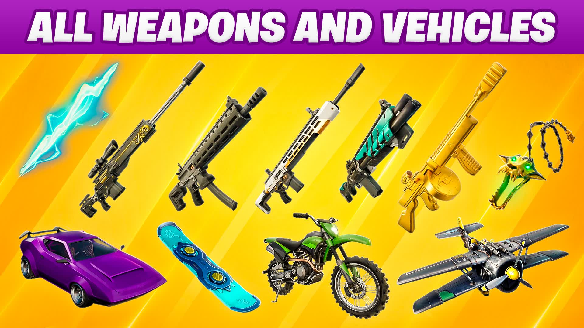 ALL 🔫 & 🚗 - FREE FOR ALL 7597-3462-0418 by mrxx - Fortnite Creative Map ...
