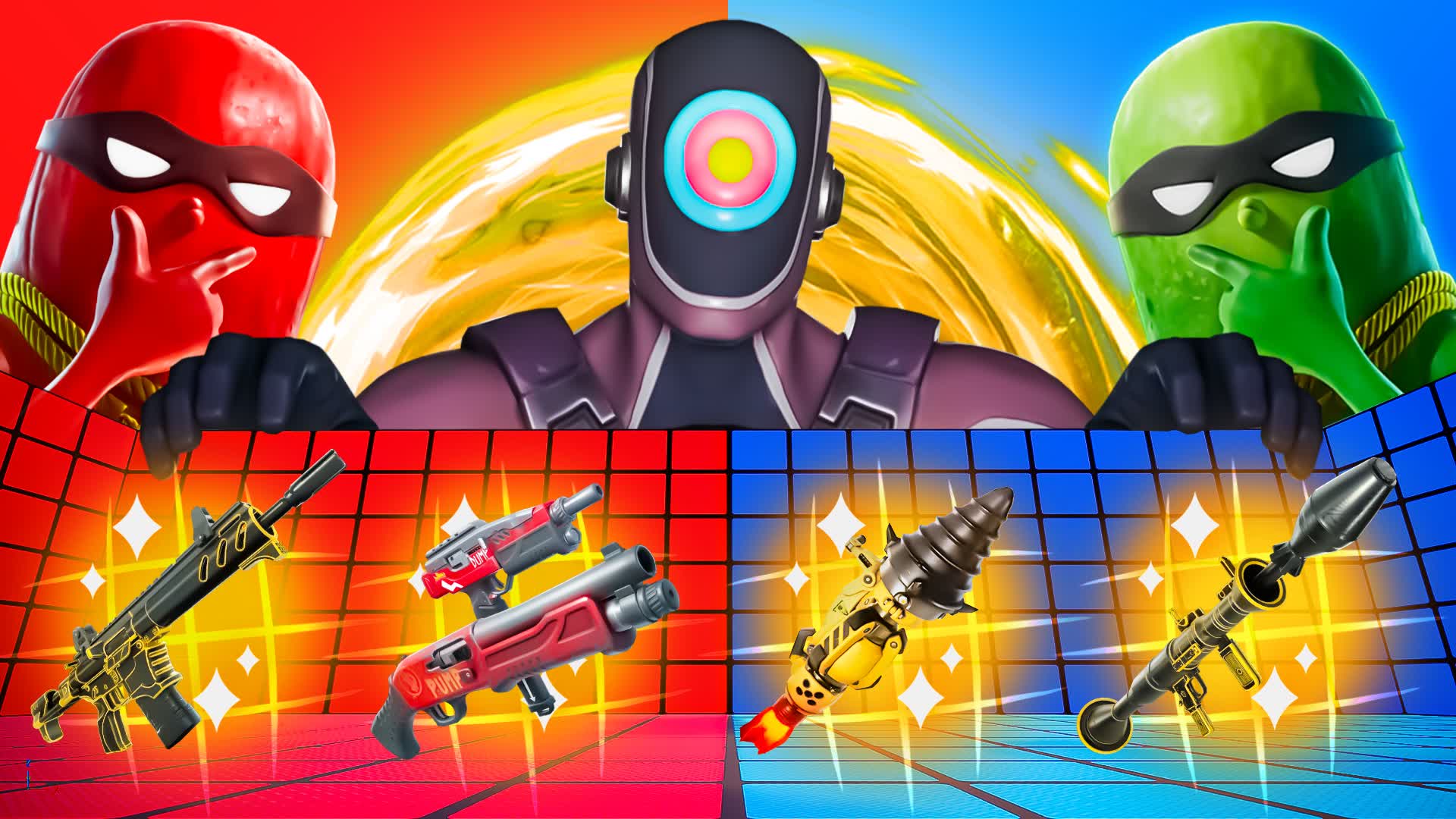 TMNT BOTS RED VS BLUE 🔴🔵 ALL GUNS ⭐ 6222-1164-0151 by creativebros ...