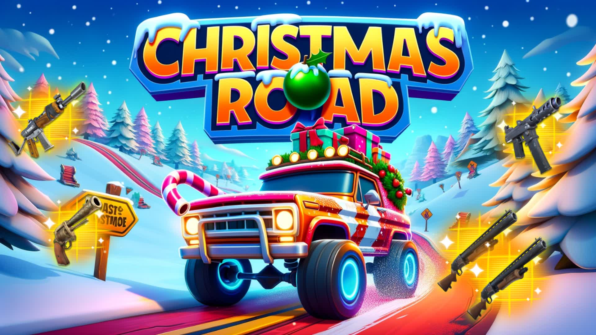 🎁THE CHRISTMAS ROAD🎅 9267-3693-4795 by moshiiro - Fortnite Creative Map ...