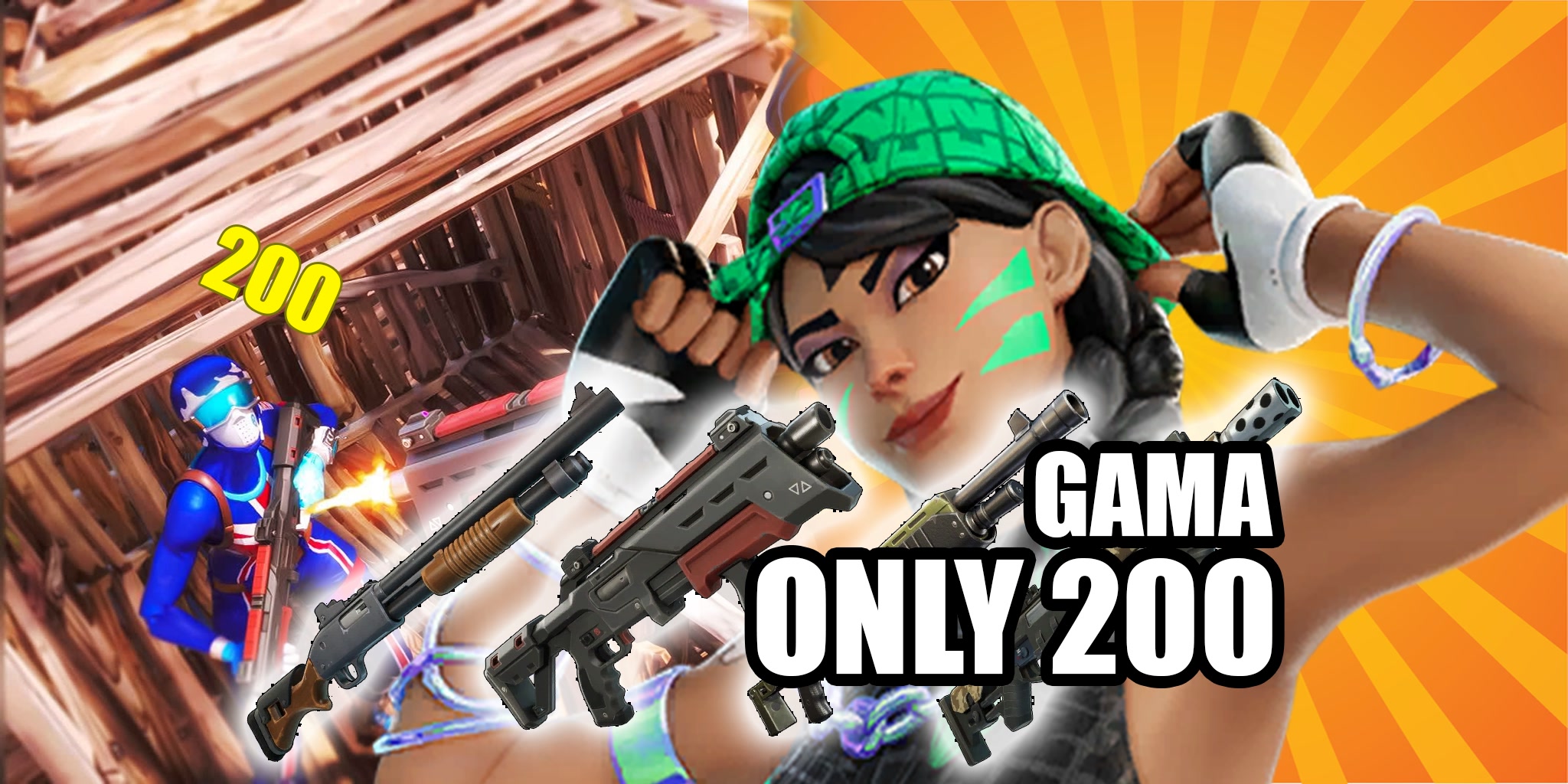 GAMA ONLY 200 8609-9470-0911 by gama - Fortnite Creative Map Code - Fortnite.GG