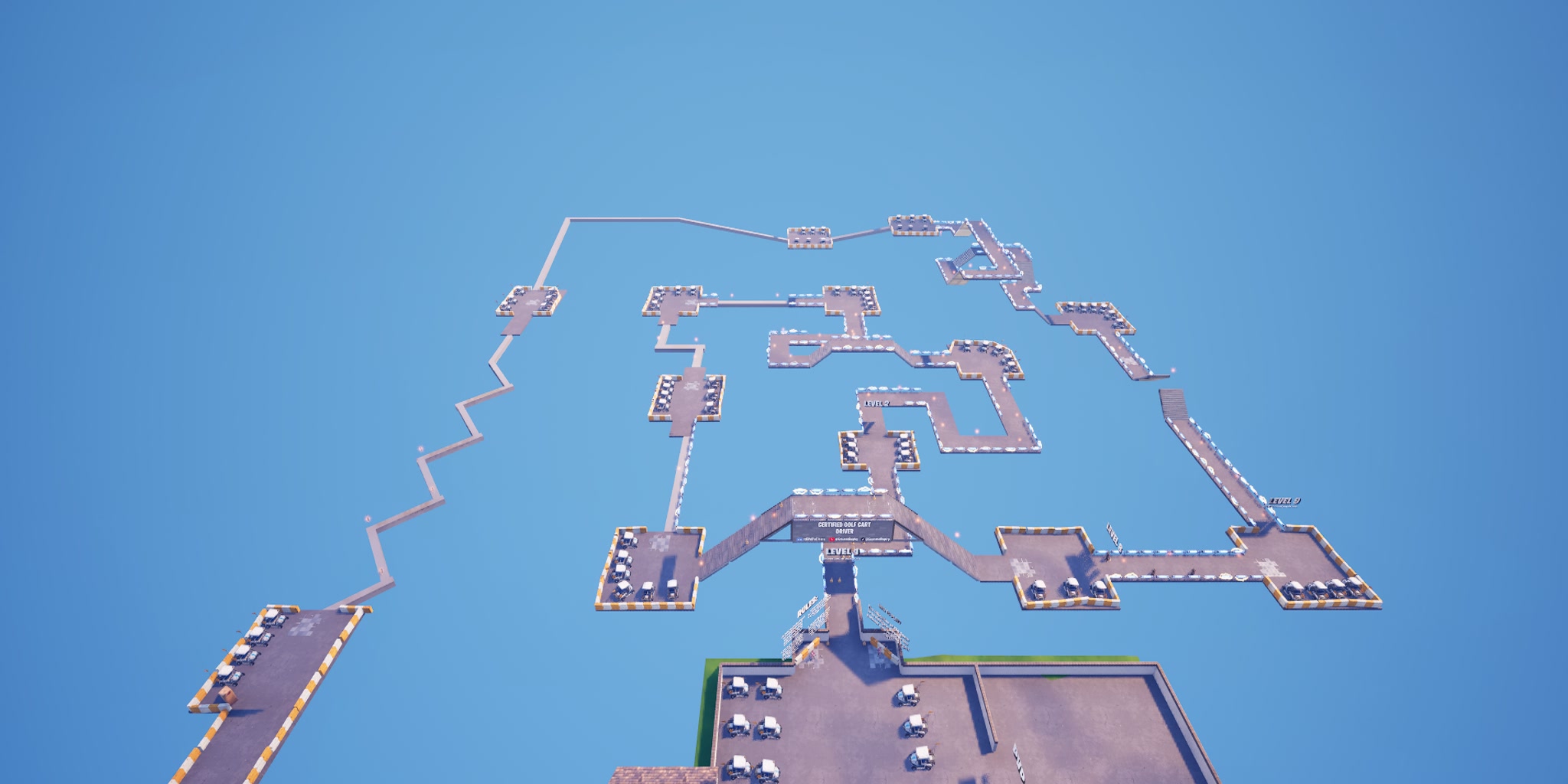 🚗golf Cart Parkour Map Obby🚗 7011 3705 2266 By Dophy Fortnite Creative Map Code Fortnitegg