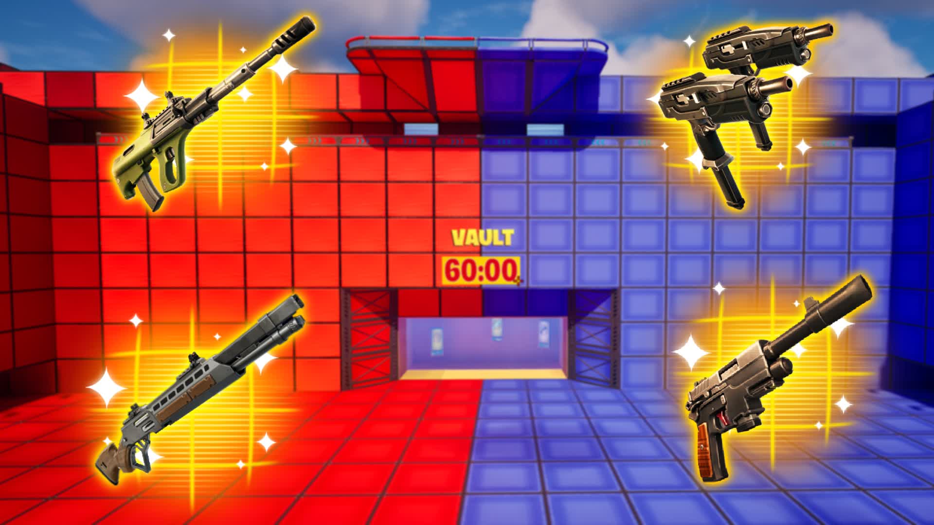 SUPER RED VS BLUE 🔴🔵 8872-2840-6117 من ابتكار btsniper - Fortnite