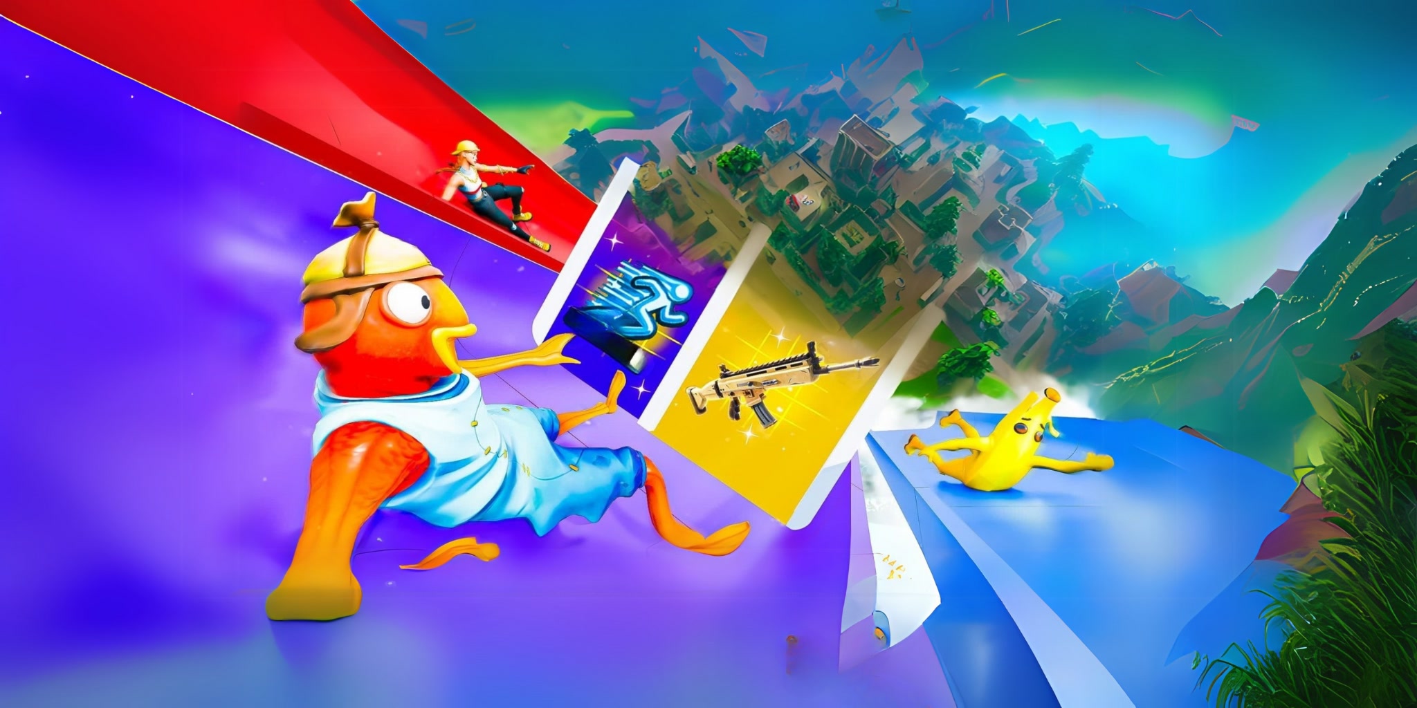 MEGA LOOT RAMP WITH SUPERPOWERS 4371-0456-4256 by stromverbrauch - Fortnite Creative Map Code ...