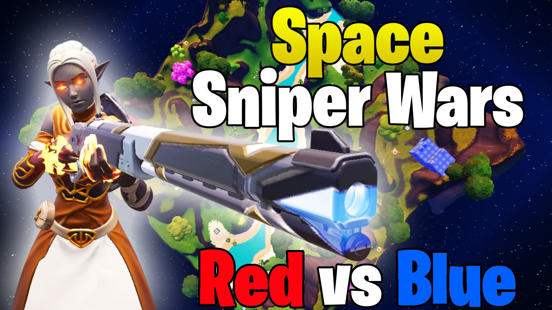 Space Sniper Wars Red vs Blue🔴🔵 0664-4213-9153 by pixalom - Fortnite ...
