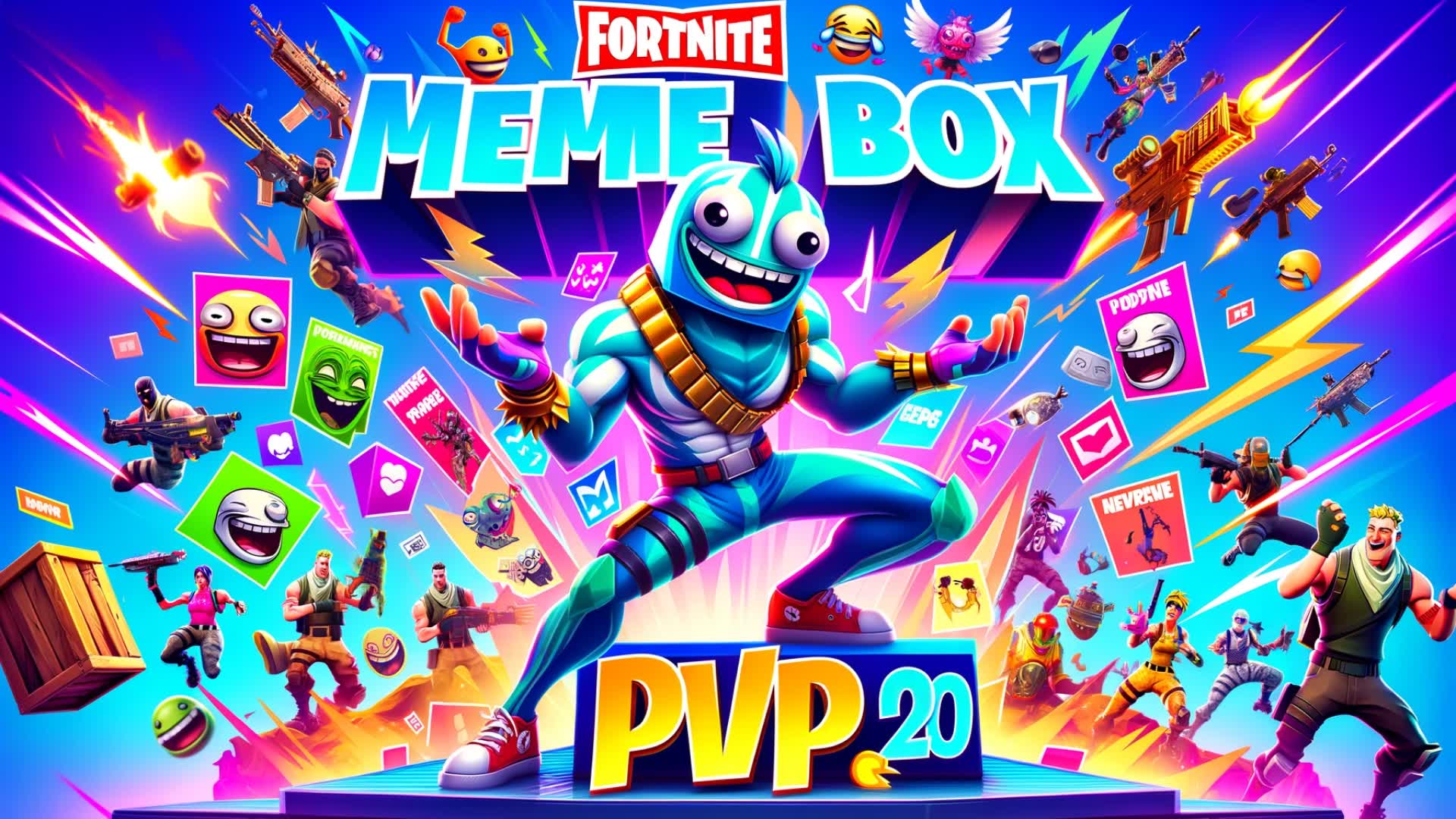 Funny faces box pvp 0078-1669-4737 par agere2 - Fortnite