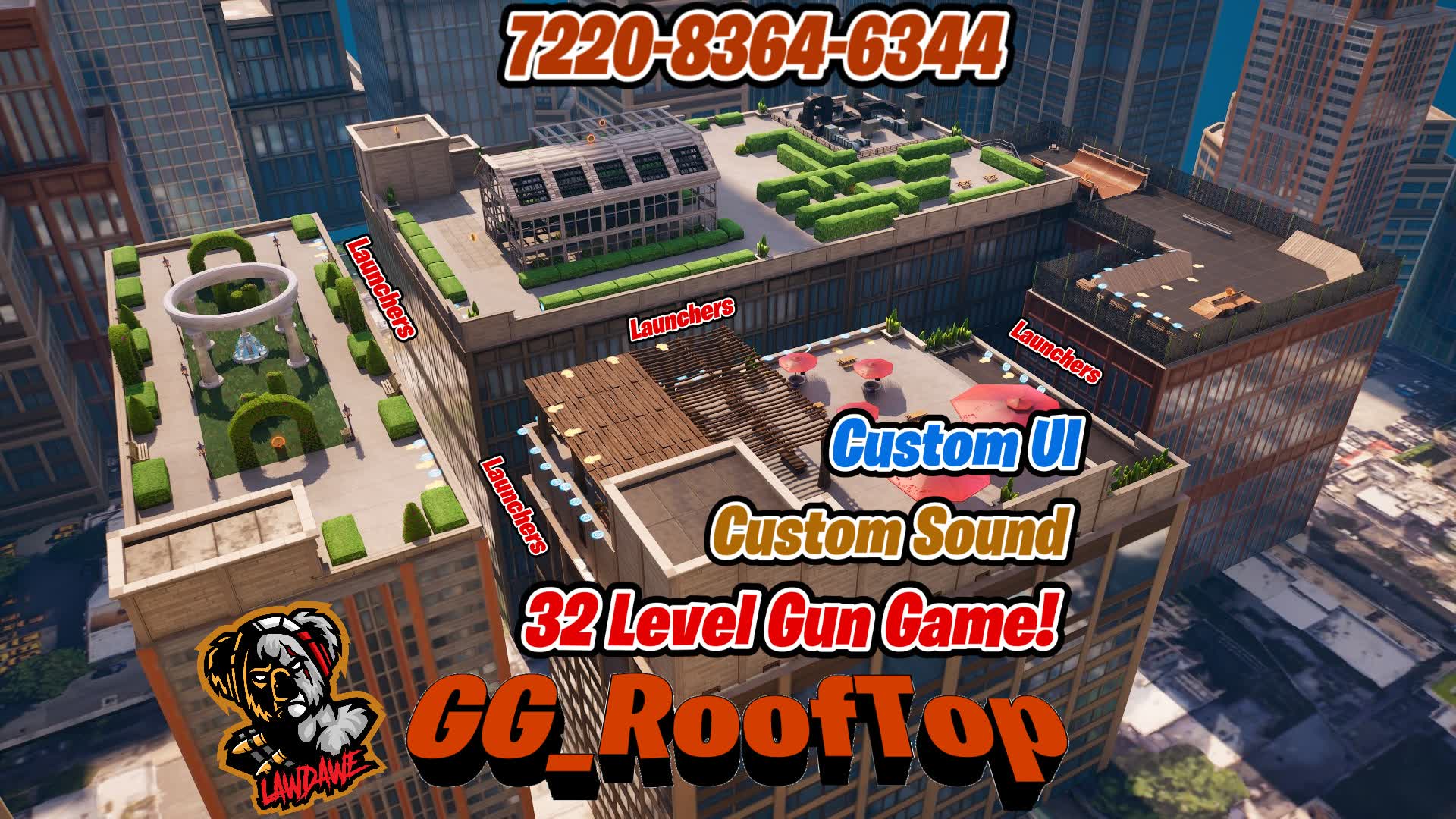 GG_RoofTop 7220-8364-6344 by lawdawe - Fortnite Creative Map Code - Fortnite.GG