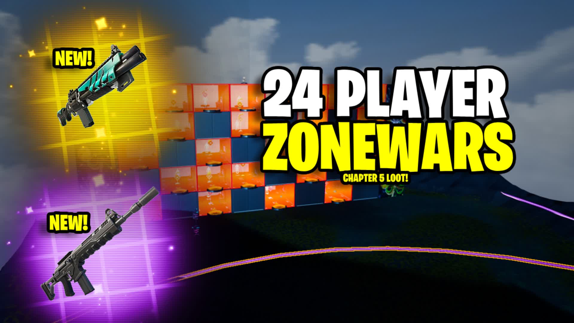 24 PLAYER ZONEWARS! 1485-7605-6062 by h4bibi - Fortnite Creative Map ...