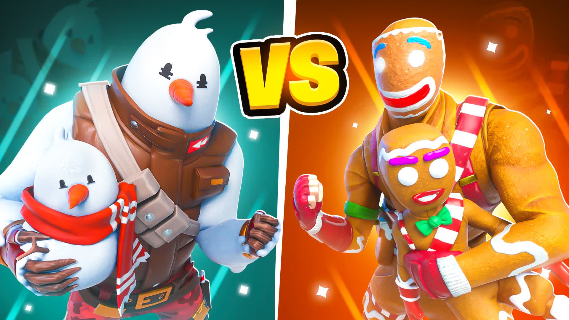 ☃️ Snowman VS Gingerbread 🍪 9289-3939-6788 by rockygift3 - Fortnite ...