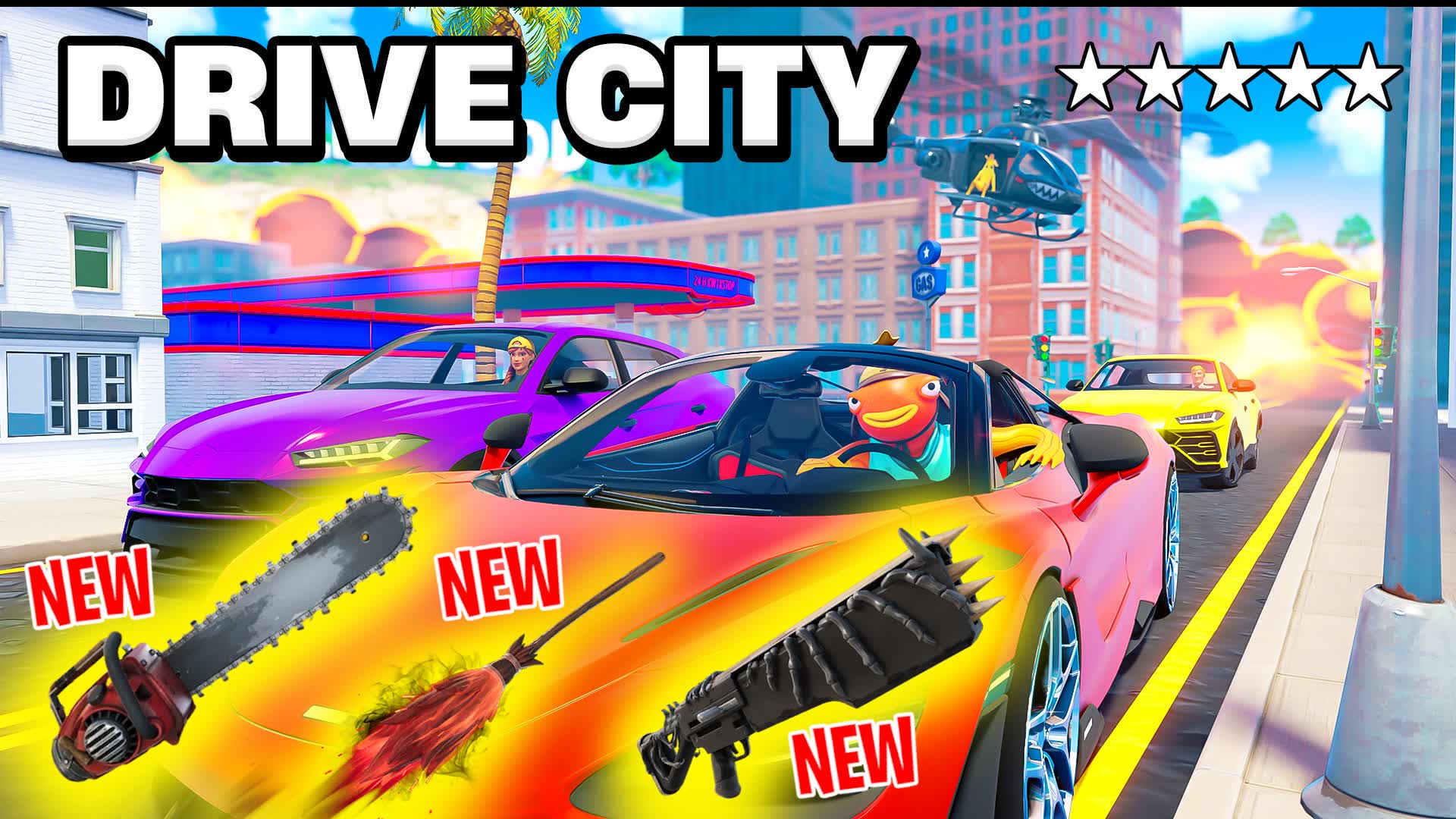 GTADRIVE CITY - ALL WEAPONS💥 8762-8350-7182 by rewan - Fortnite ...