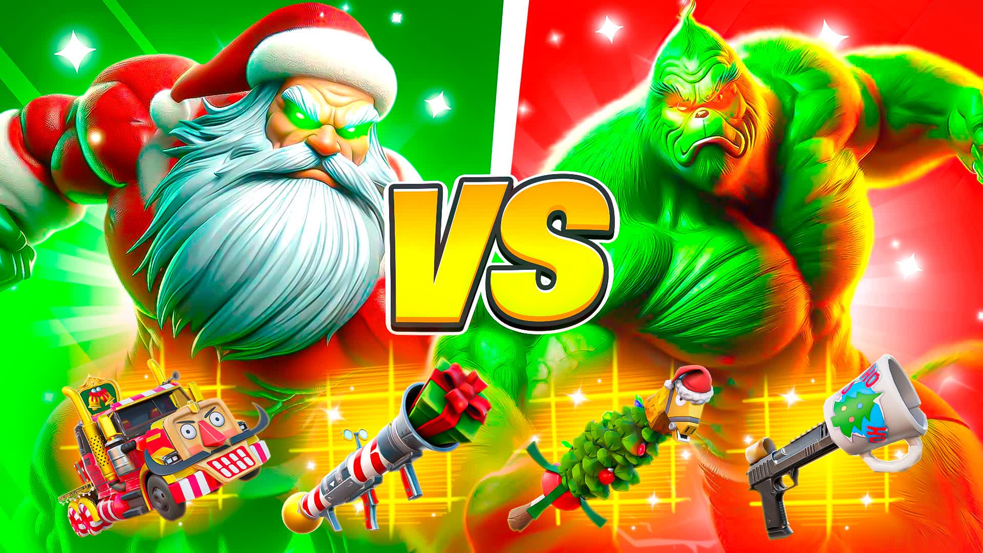 🎅 SANTA VS GRINCH 🐸 9287-3566-1661 by ghostenaru - Fortnite Creative ...