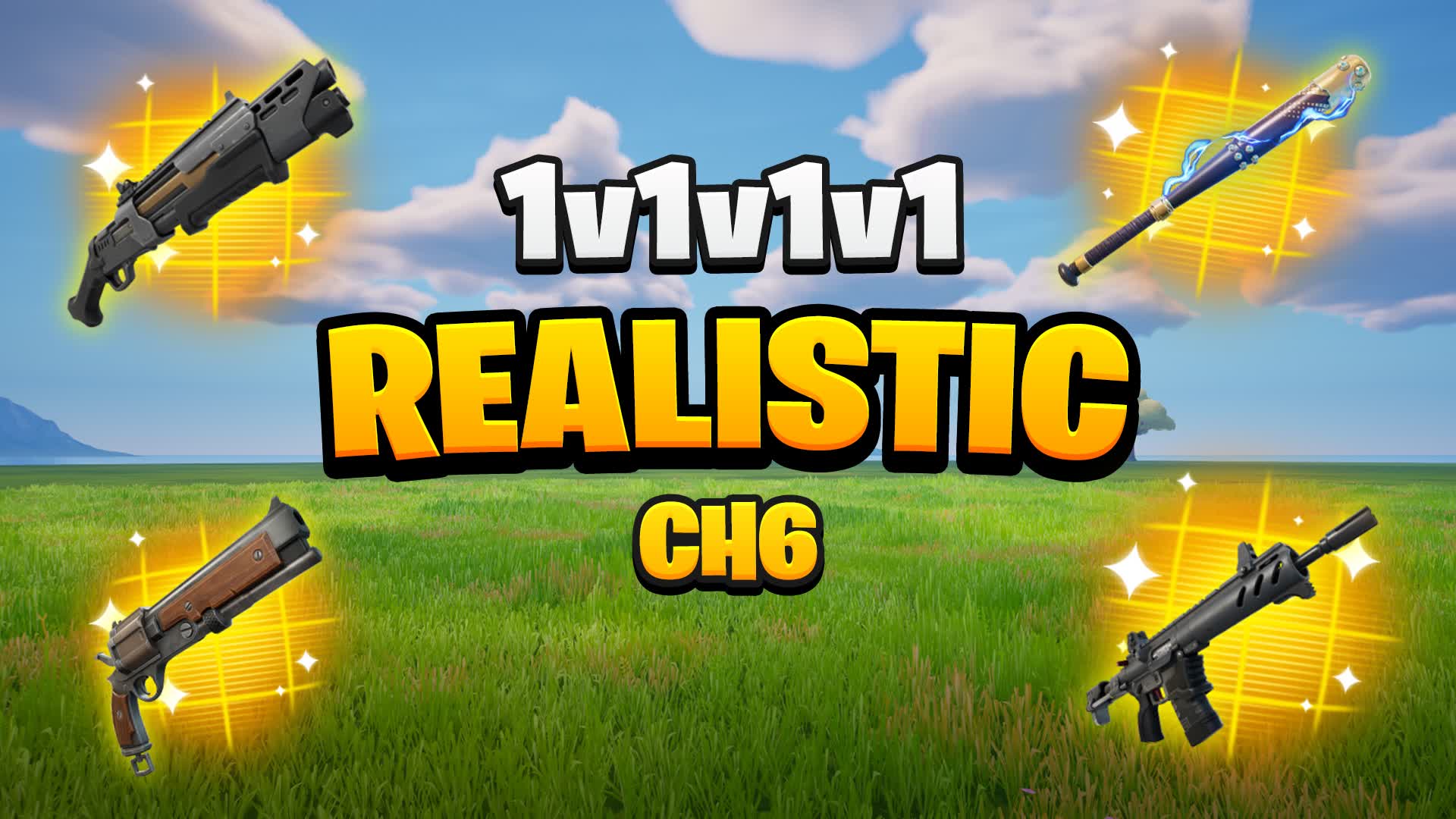 1v1v1v1 REALISTIC CH6 - FREE FOR ALL 4064-6016-5205 by y05 - Fortnite