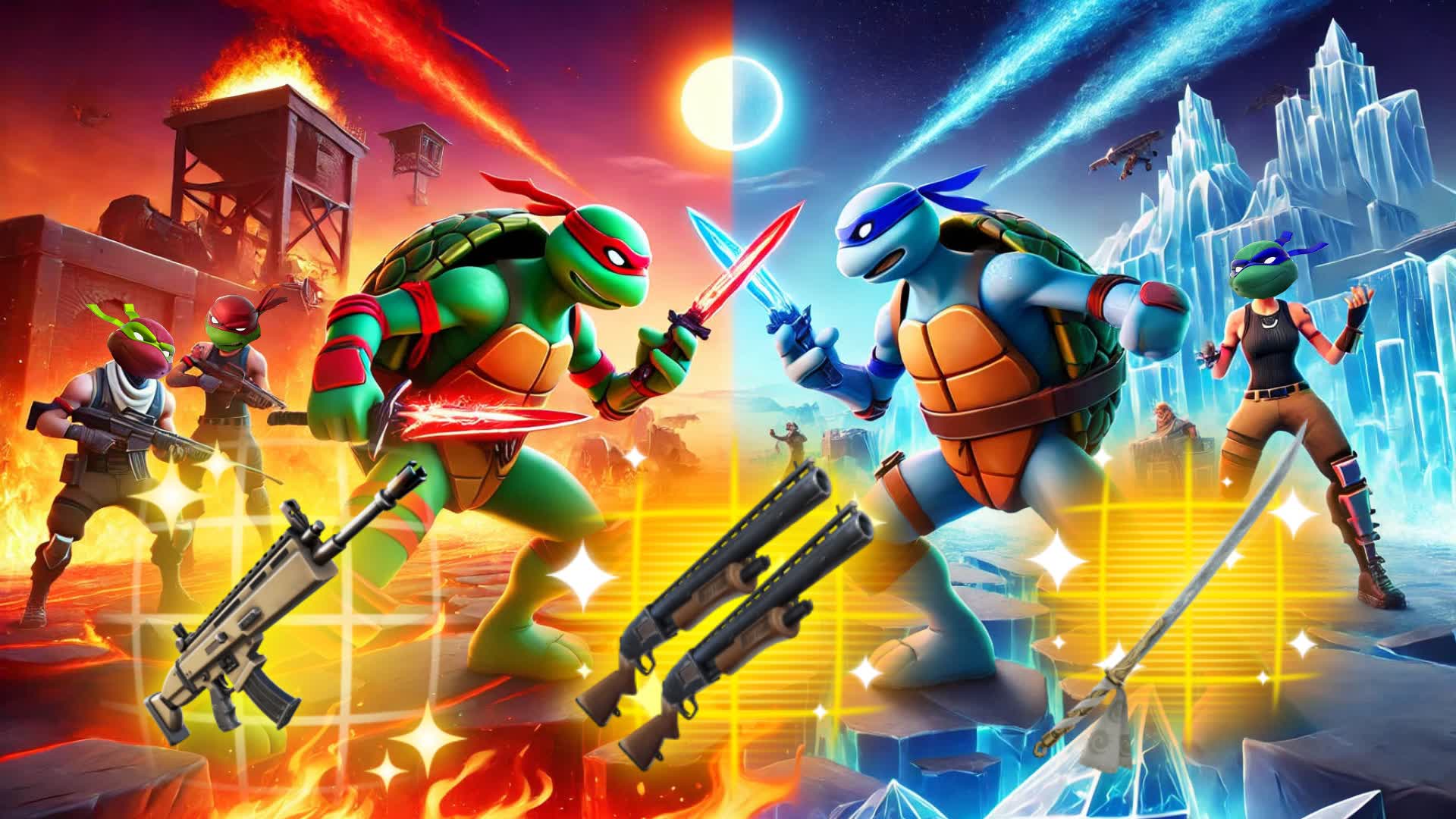 TURTLE RED VS BLUE 🔴🔵 6793-0927-3140 by y05 - Fortnite Creative Map ...