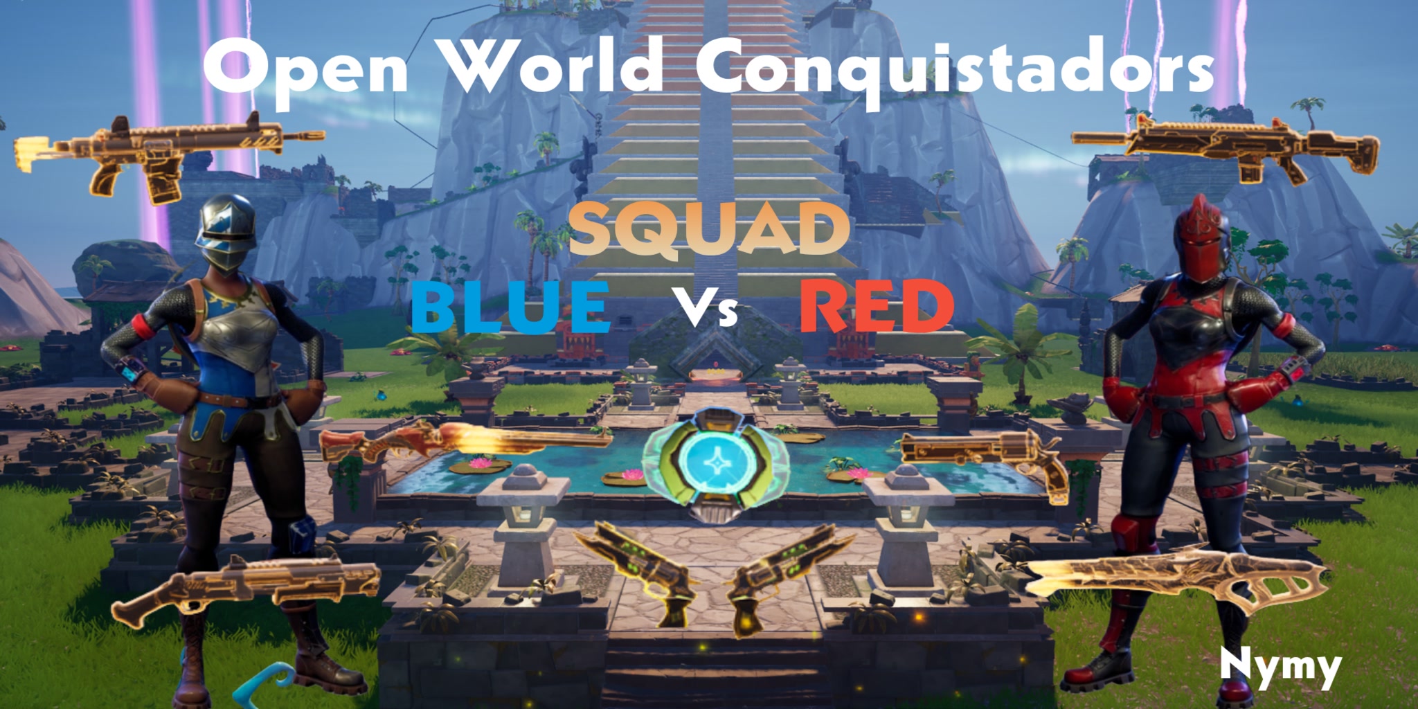 BLUE vs RED (Open World). Conquistadors 6069-4893-6627 by nymy - Fortnite Creative Map Code ...