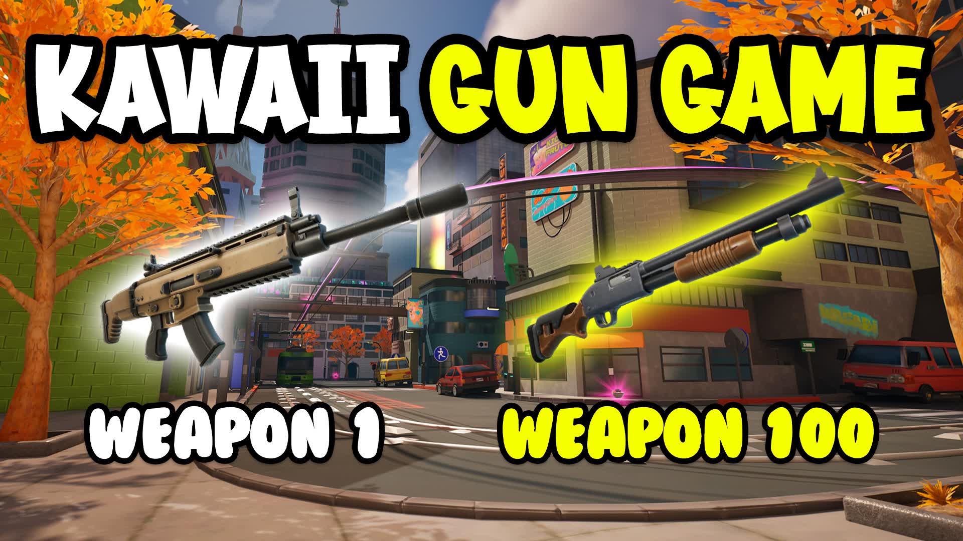 🍥 KAWAII - CH5 WEAPONS Gun Game 🗼 7043-5981-1192 by digitag - Fortnite ...