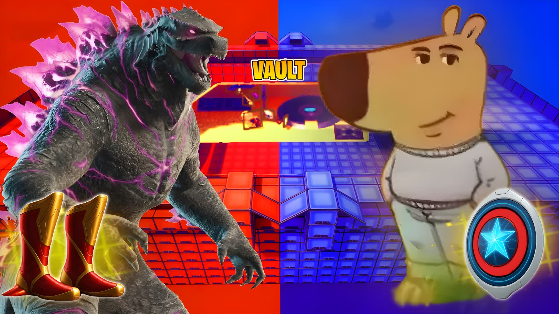 GODZILLA VS CHILL GUY ARMORED RED V BLUE 2823-8037-4538 by pitibanano ...