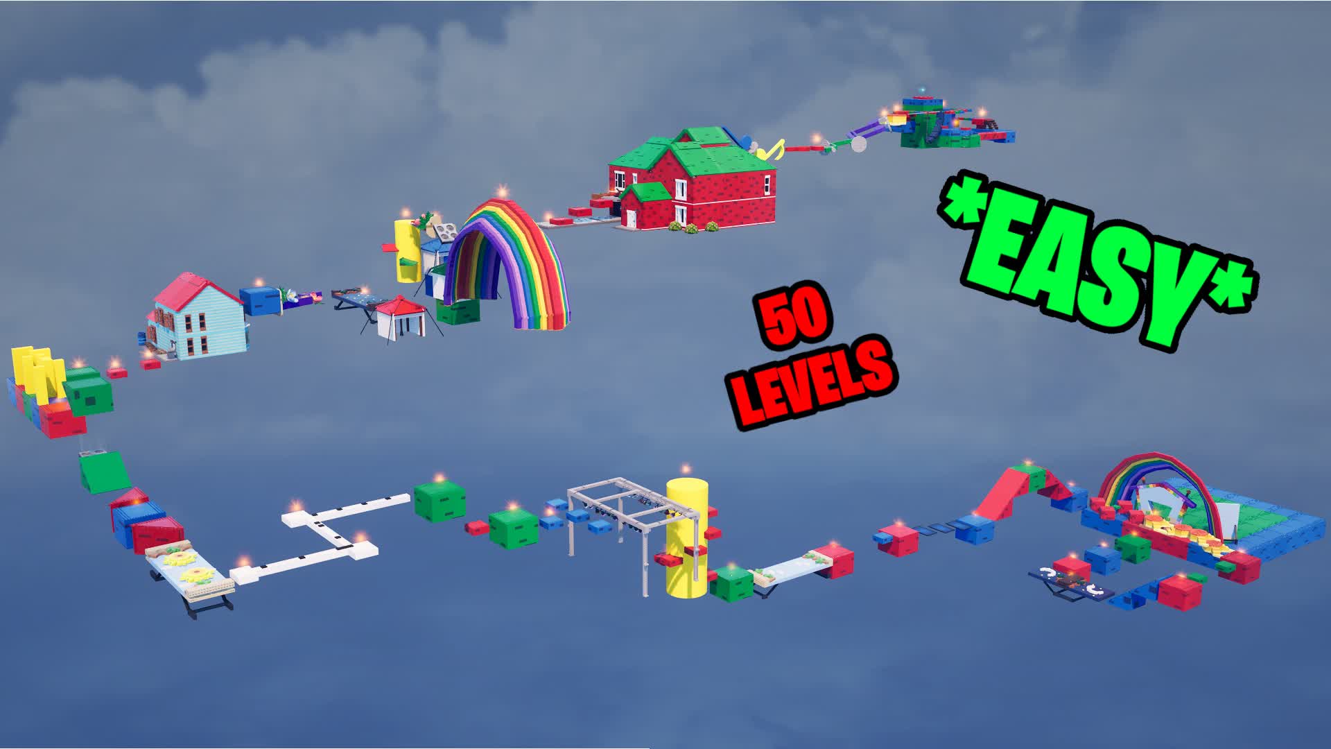 50 LEVEL BRICK OBBY 2880-0010-7063 by zenasd - Fortnite Creative Map ...