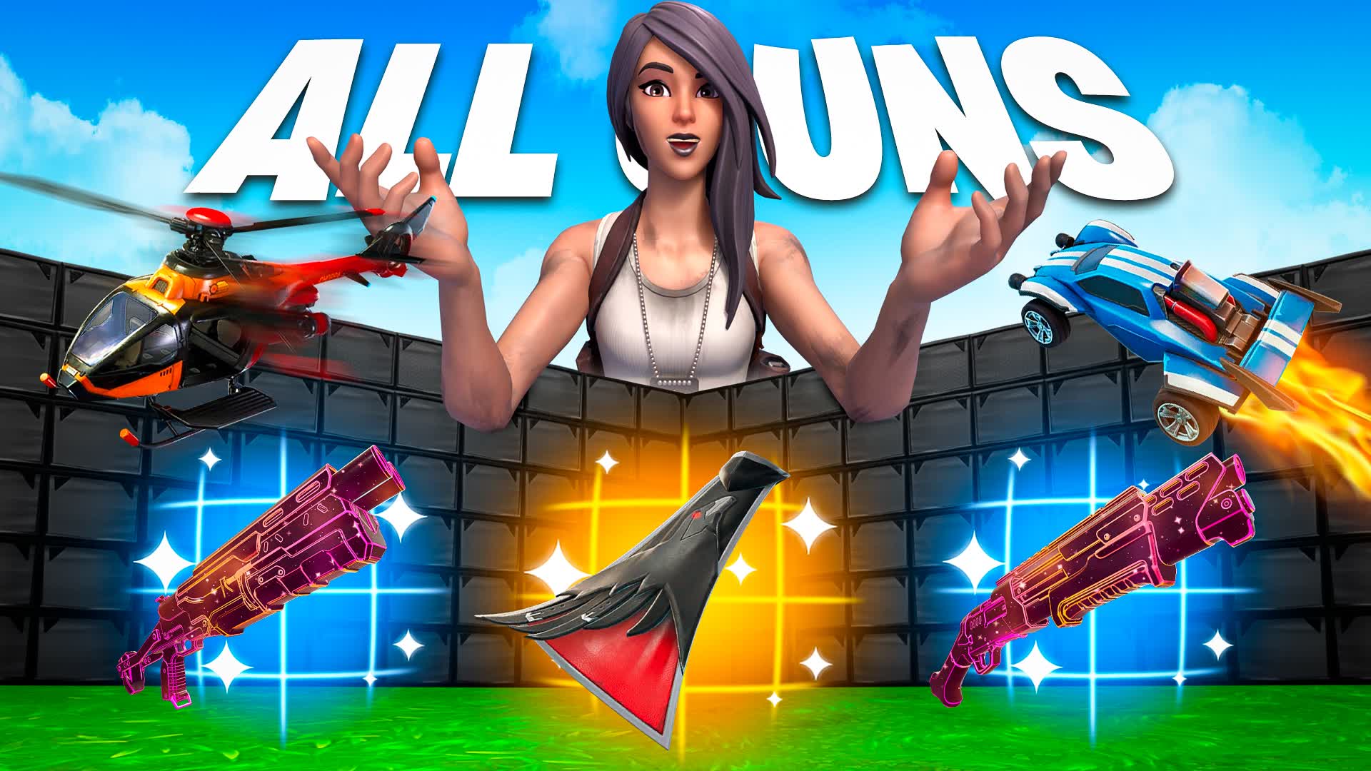 SUPER 1V1 ALL GUNS FFA [YOBIEEL] 2535-5574-5978 by yobieel - Fortnite Creative Map Code ...