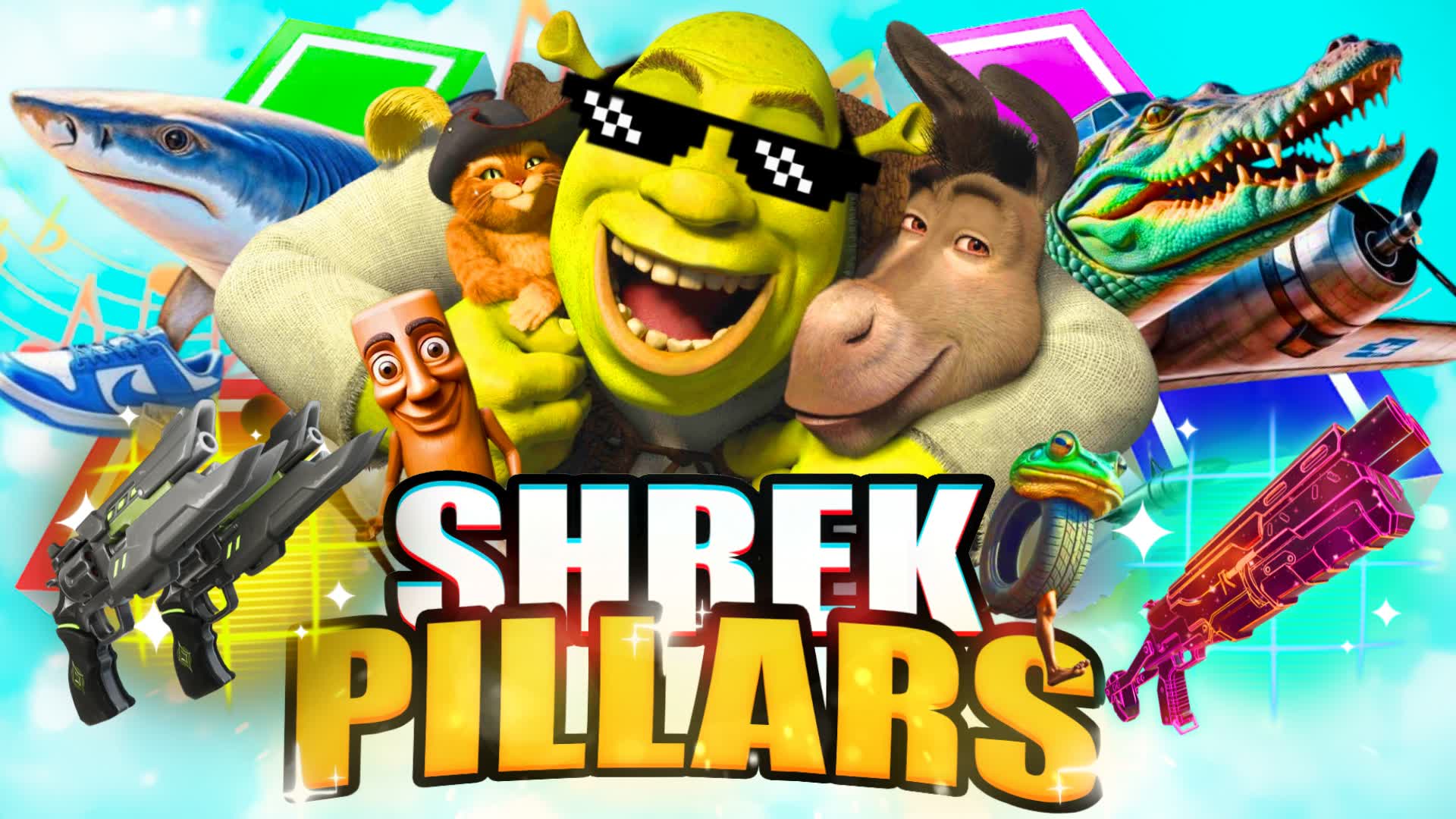 SHREK PILLARS! 3400-6481-8151 by stundros - Fortnite Creative Map Code ...