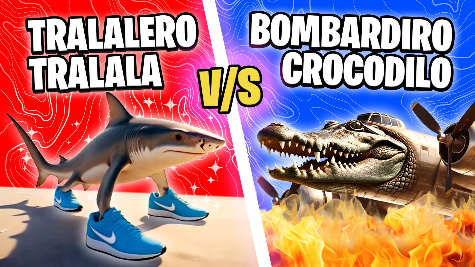 TRALALEROTRALALA VS BOMBARDIRO CROCODILO 5729-8132-0679 by benjvvv - Fortnite