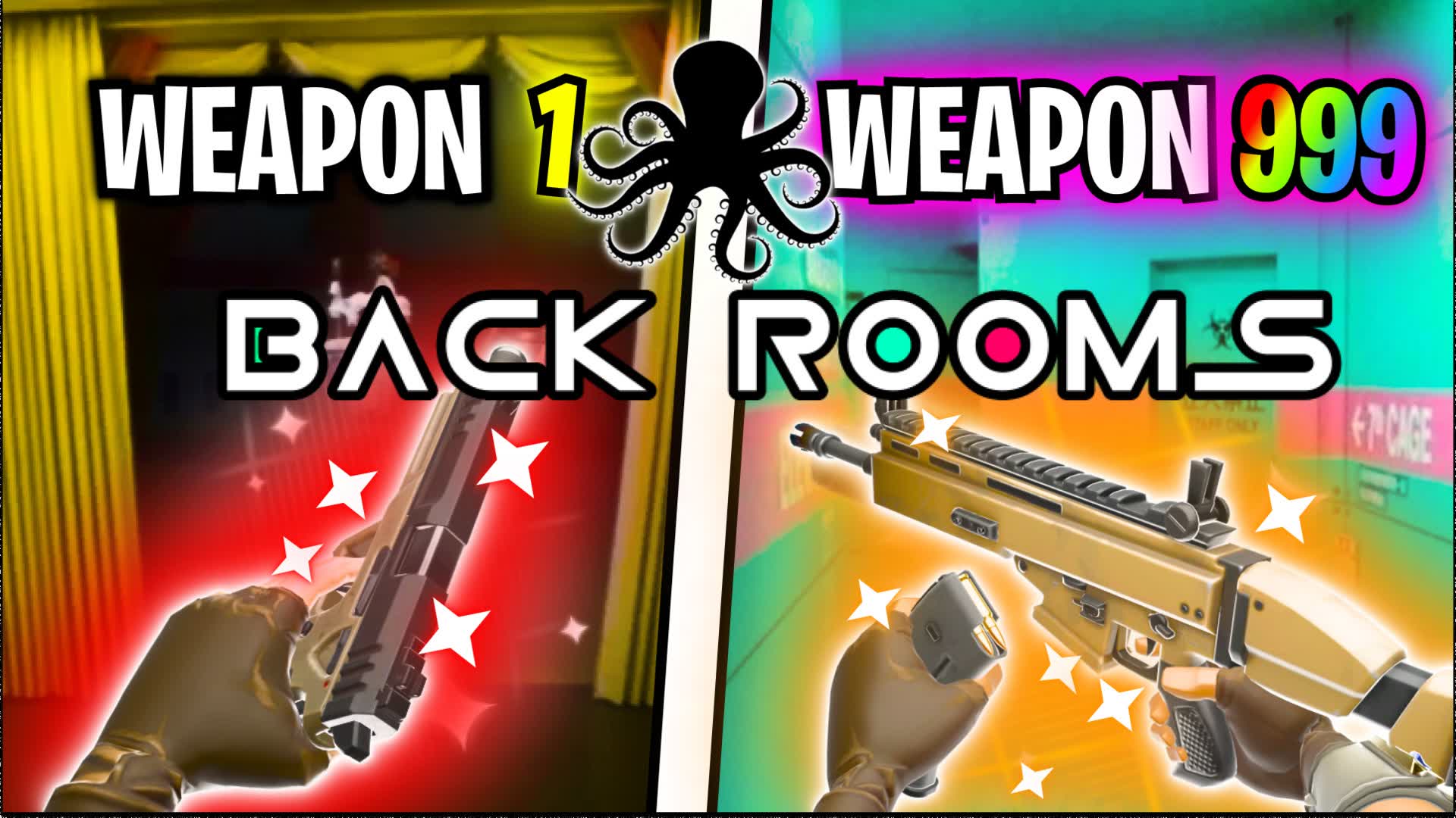 OCTO BACKROOM GUN GAME 🔫 0356-6894-2628 by coyg - Fortnite Creative Map Code - Fortnite.GG