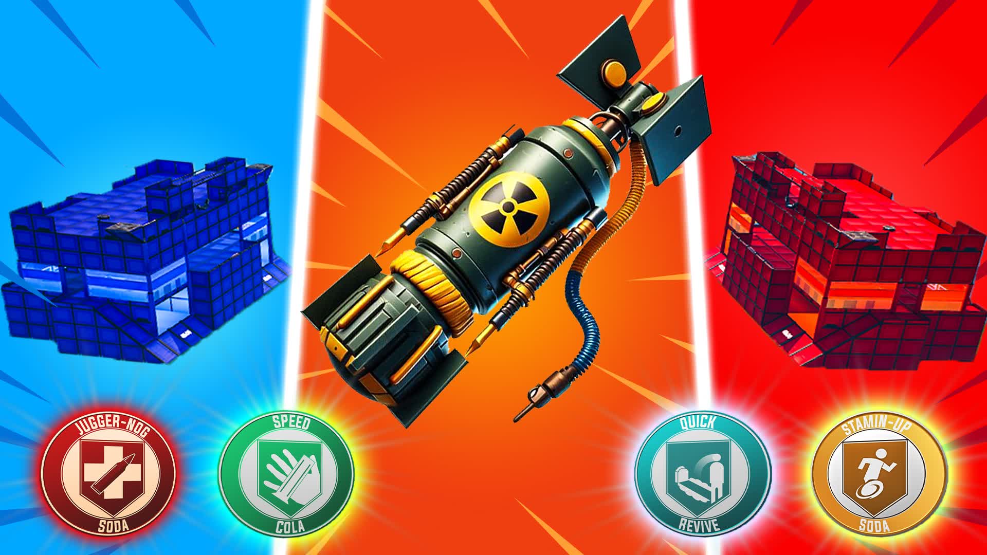 ☢️ NUCLEAR BUNKER RED VS BLUE 0279-4032-4576 by simteix - Fortnite ...