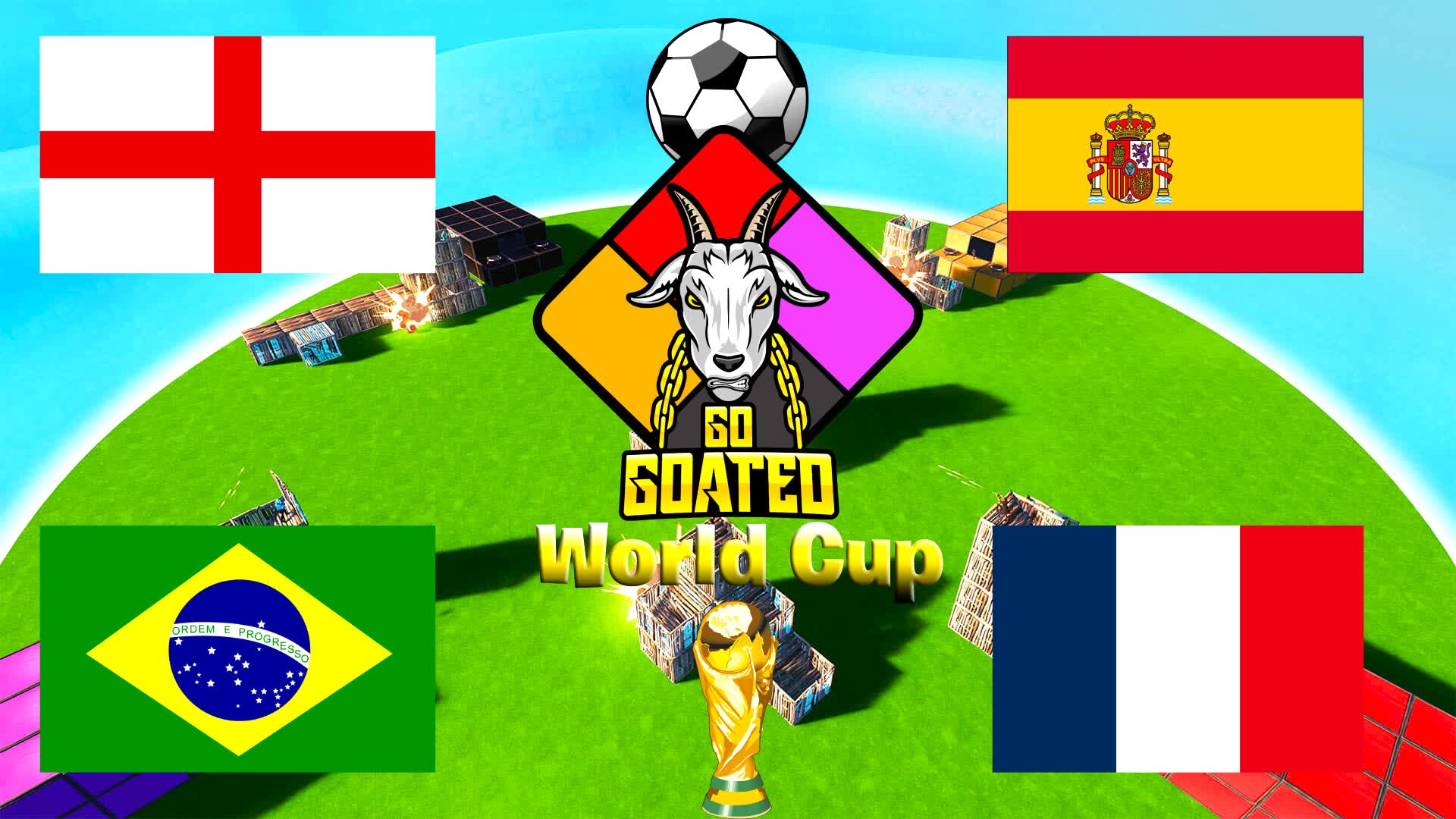 🏆GO GOATED WORLD CUP!🏆 - 7356-1992-4696 | Fortnite Zone