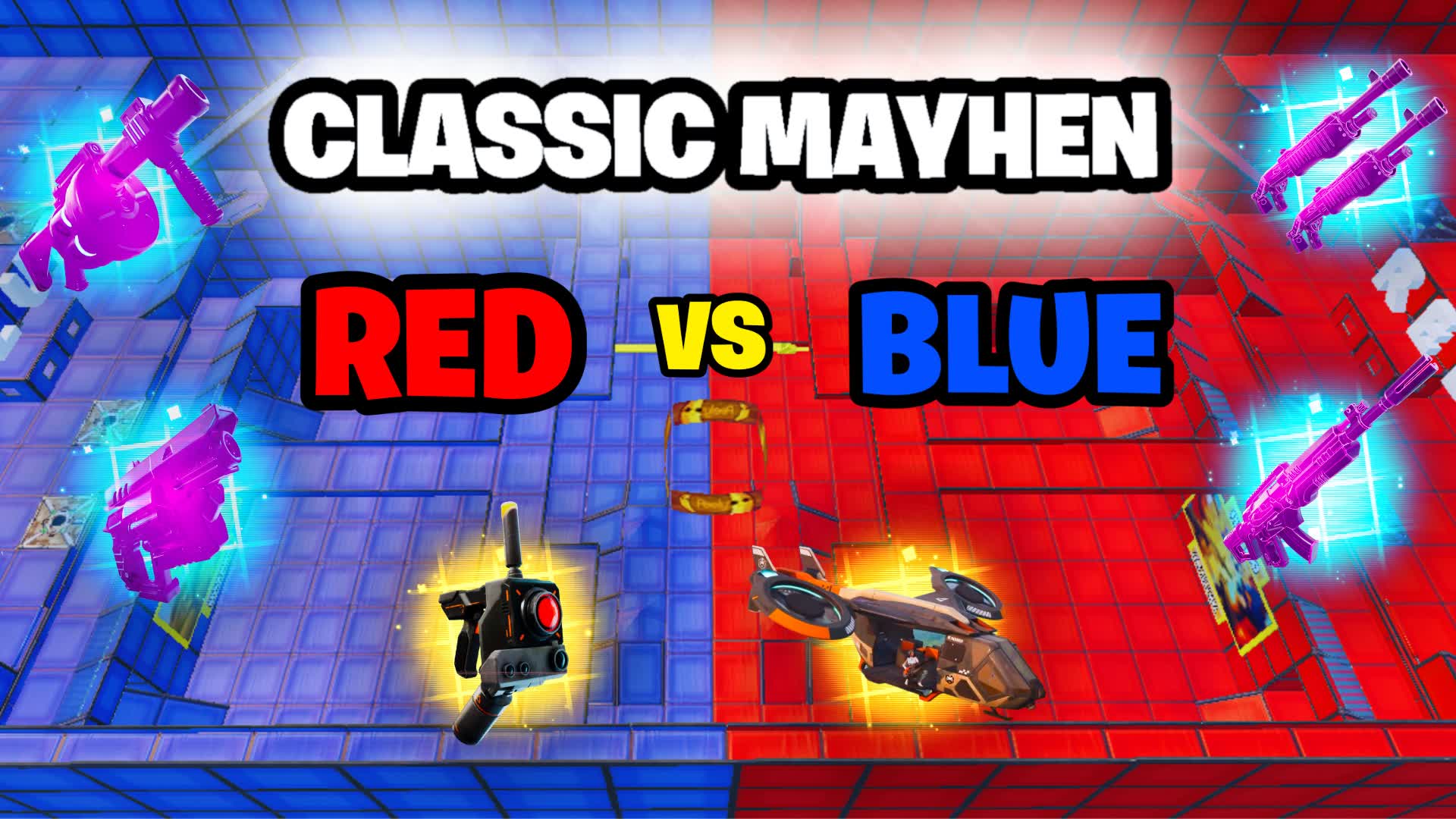 RED VS BLUE ⚔️ CLASSIC MAYHEN 9112-7251-3758 by vytubr - Fortnite