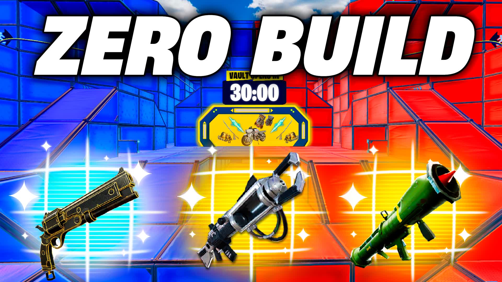 RED VS BLUE ZERO BUILD 🔴🔵 7545-4389-8705 by qylo - Fortnite Creative ...