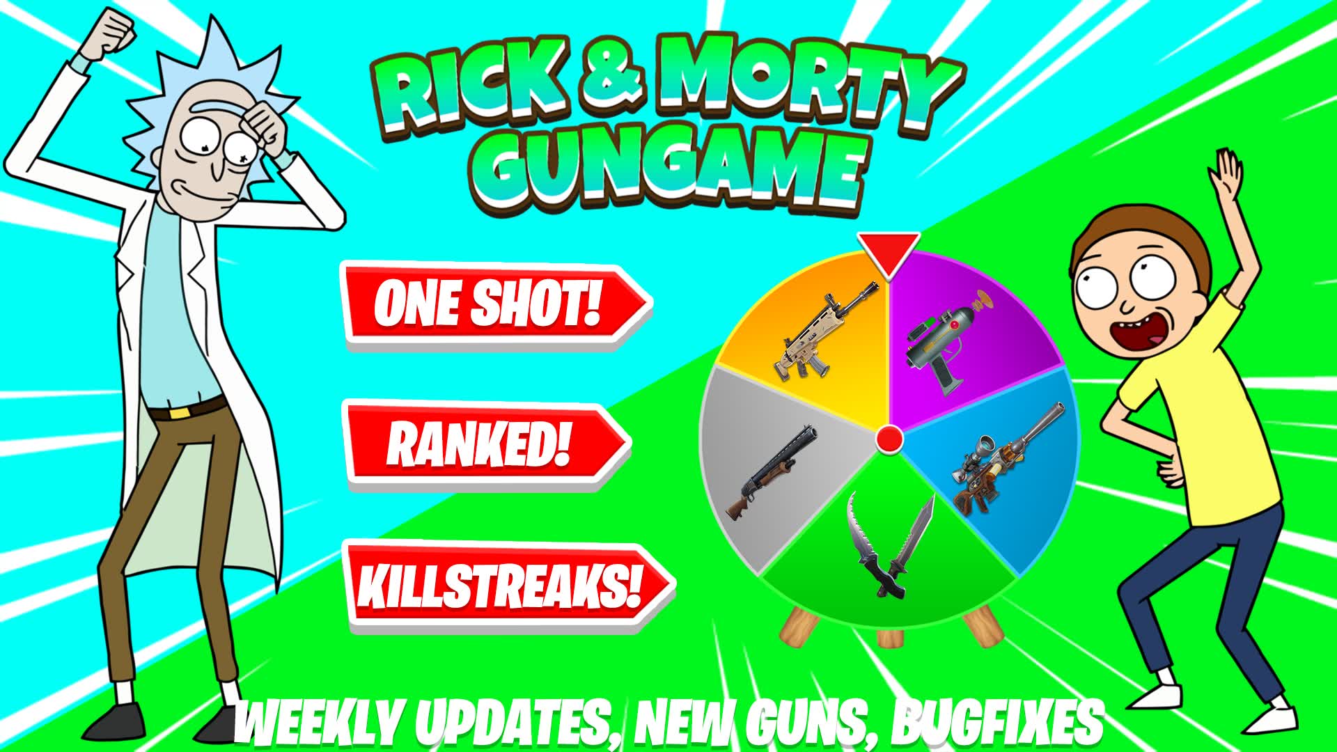 RICK AND MORTY GUNGAME (ONESHOT) 1431-0908-1748 by neomaps - Fortnite ...