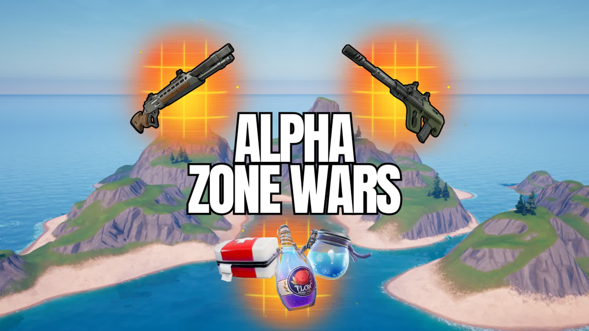 Alpha Zone Wars 0771-7896-0627 by rosodeluxe - Fortnite Creative Map Code - Fortnite.GG