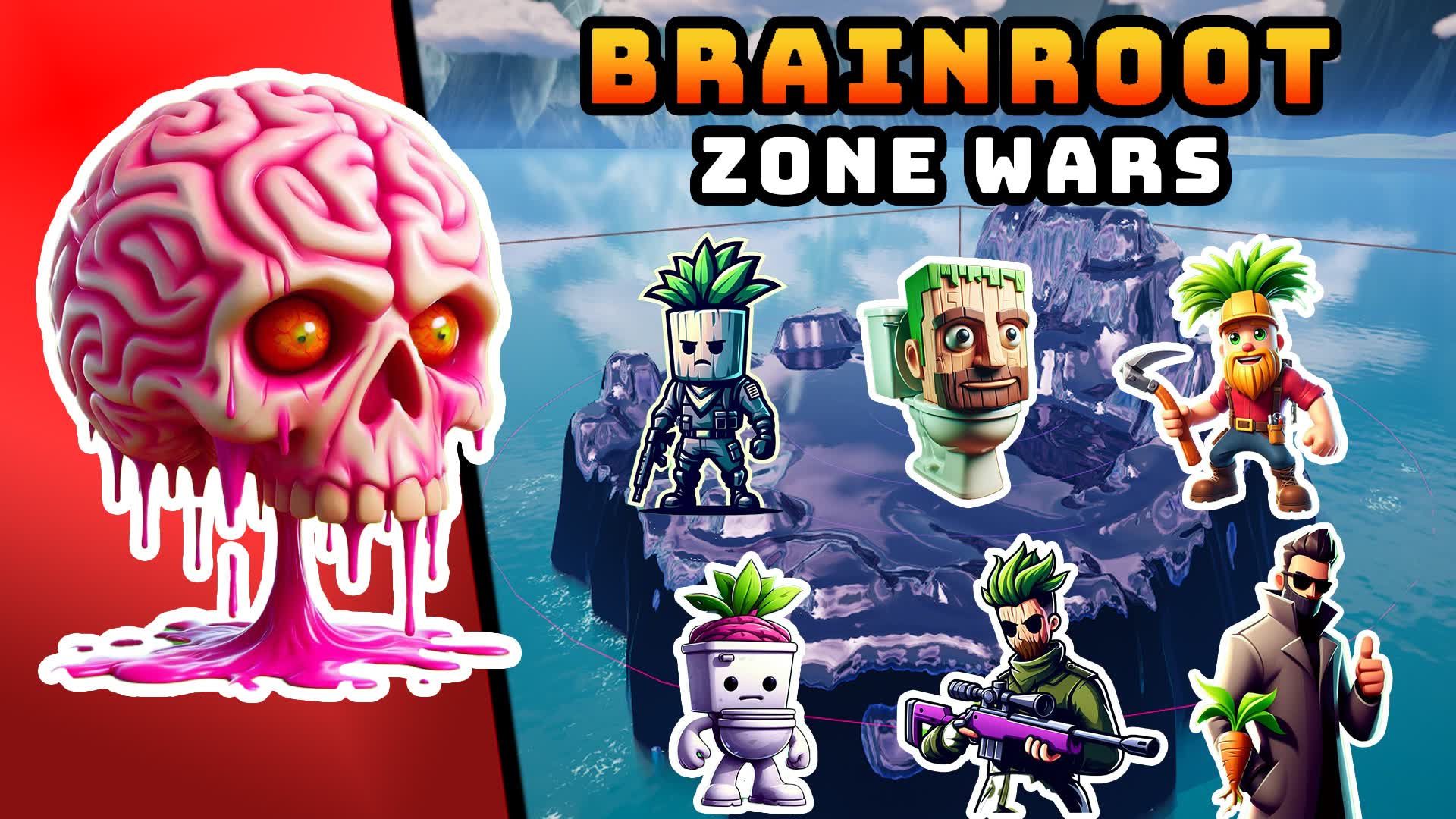 BRAINROOT ZONE WARS RAPID! 2504-5544-4924 by kami3n - Fortnite
